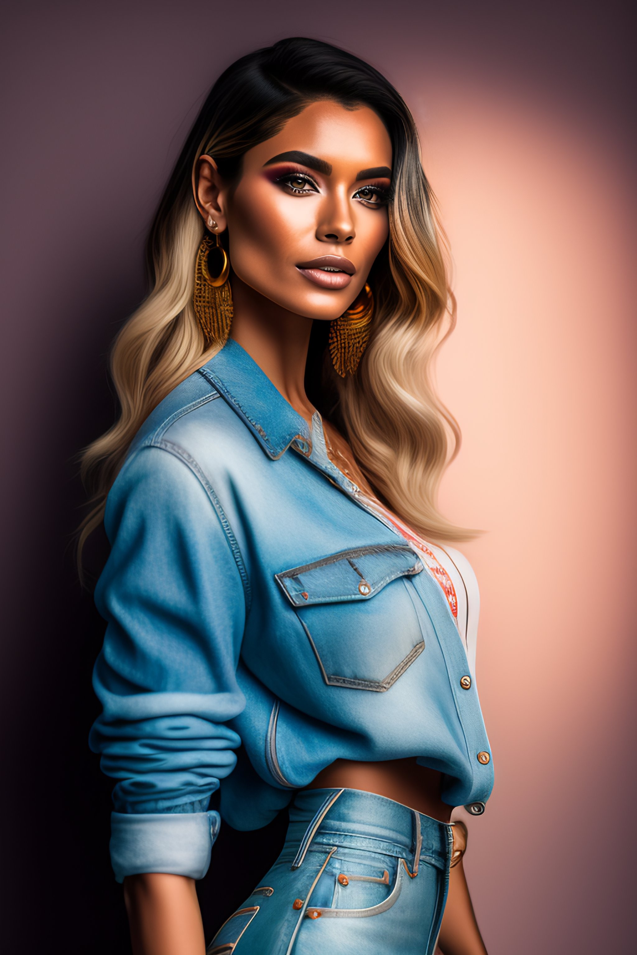 Lexica - Ultra-detailed Studio Portrait of model wearing casual Outfit ...