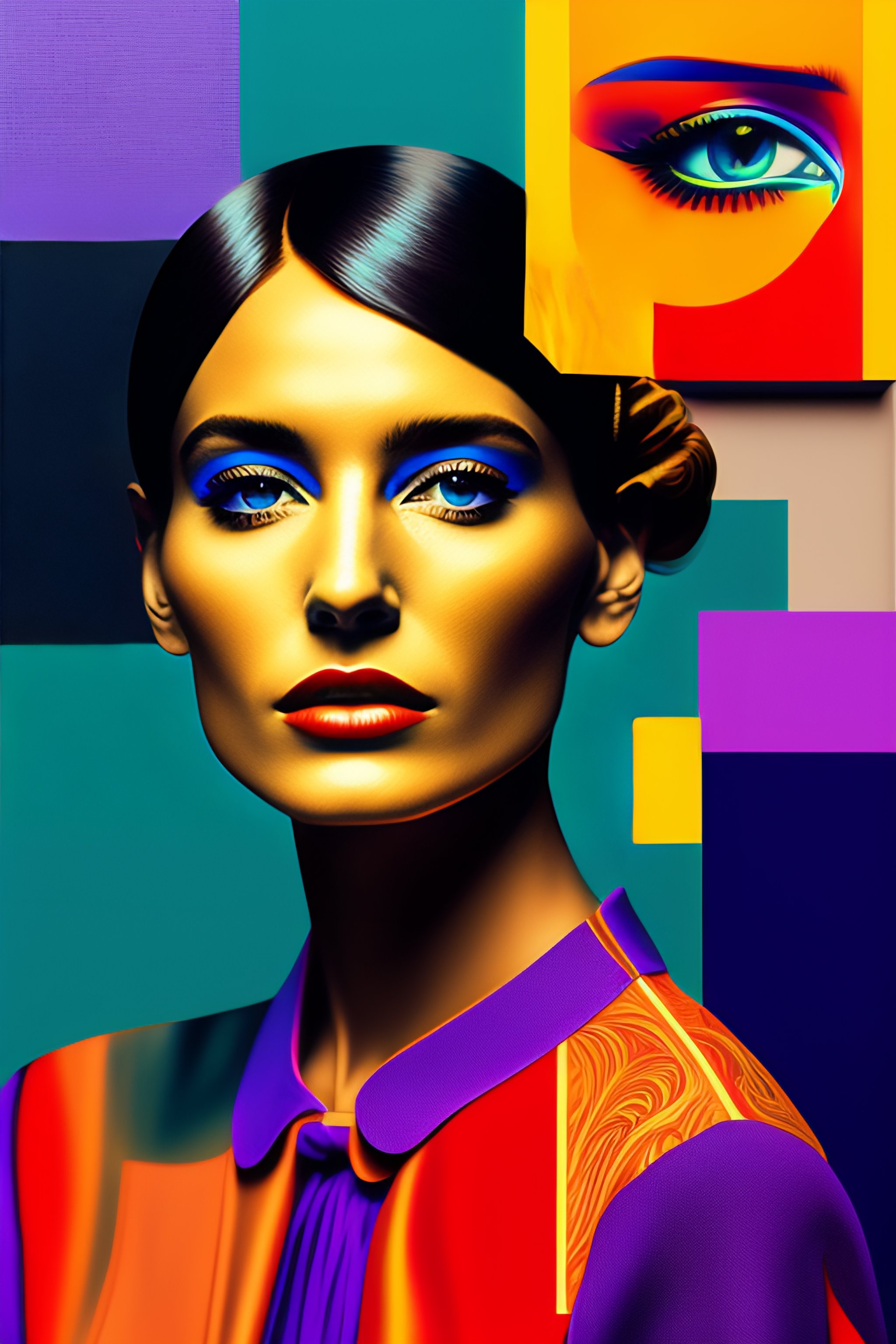 Lexica - Portrait of Sibyl Buck art by david hockney henri matisse and ...