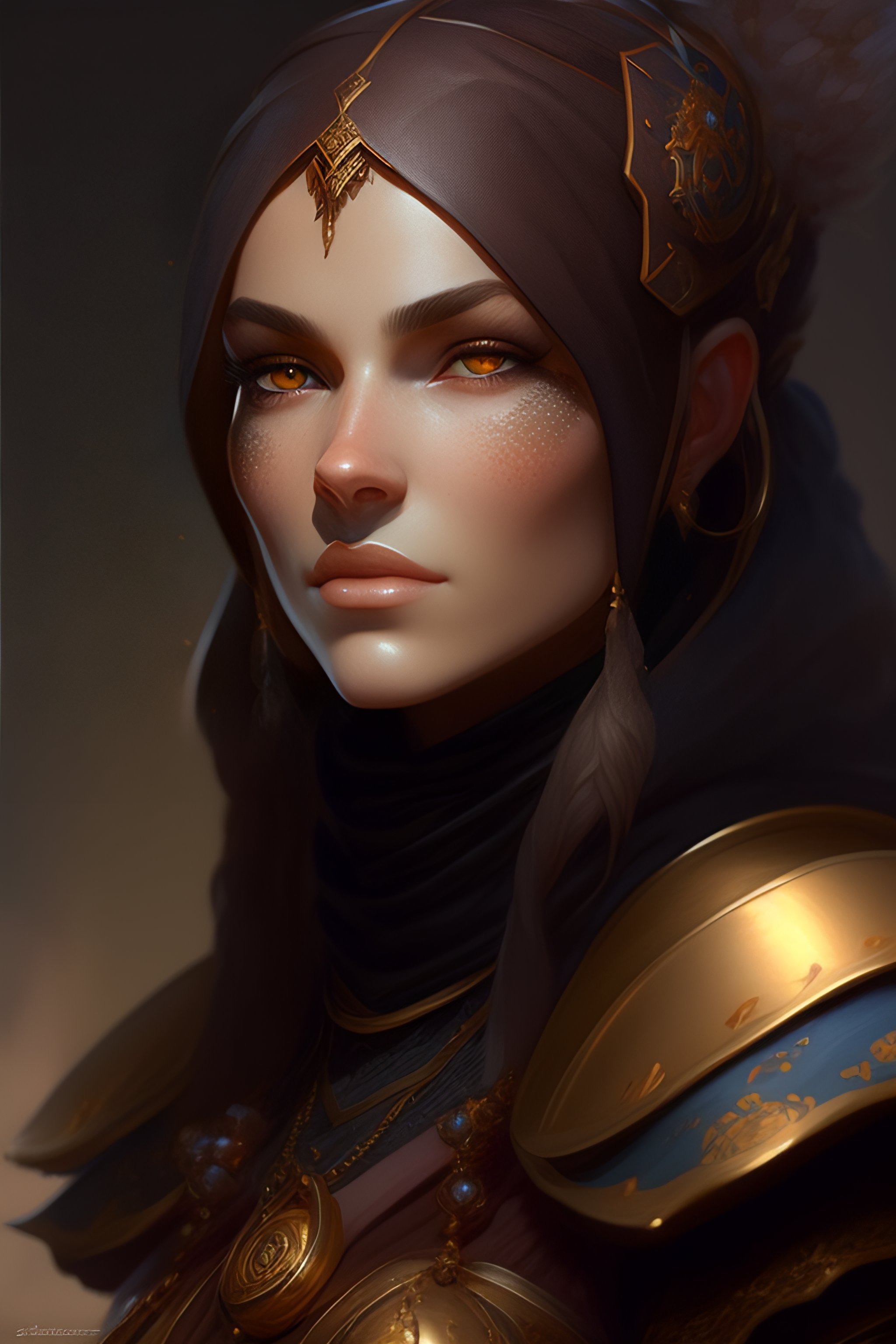 Lexica - A detailed portrait of a near automata, 2B, by justin gerard ...