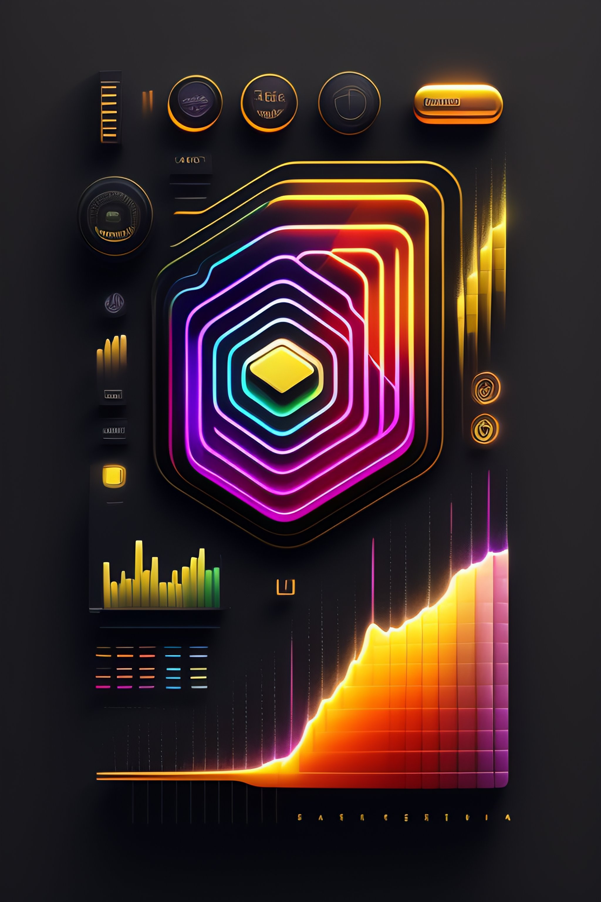 Lexica - Cybernetic, high tech SVG logo of a UI kit called CYBRUI