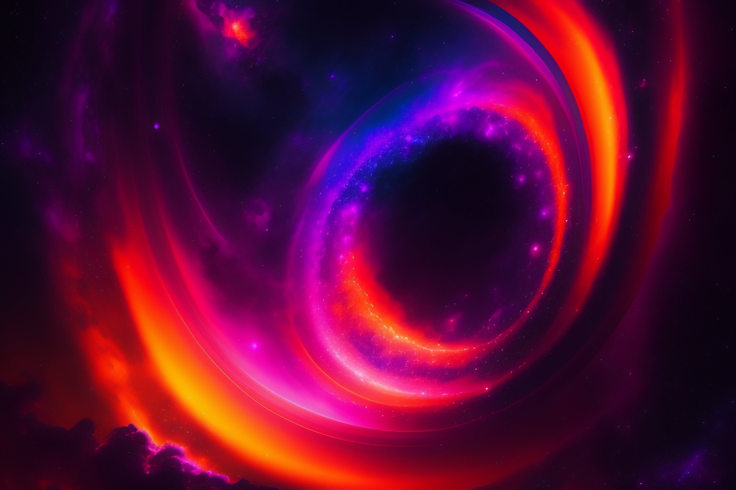 Lexica - A portal center nebulae fantasy sky space turbulence ...