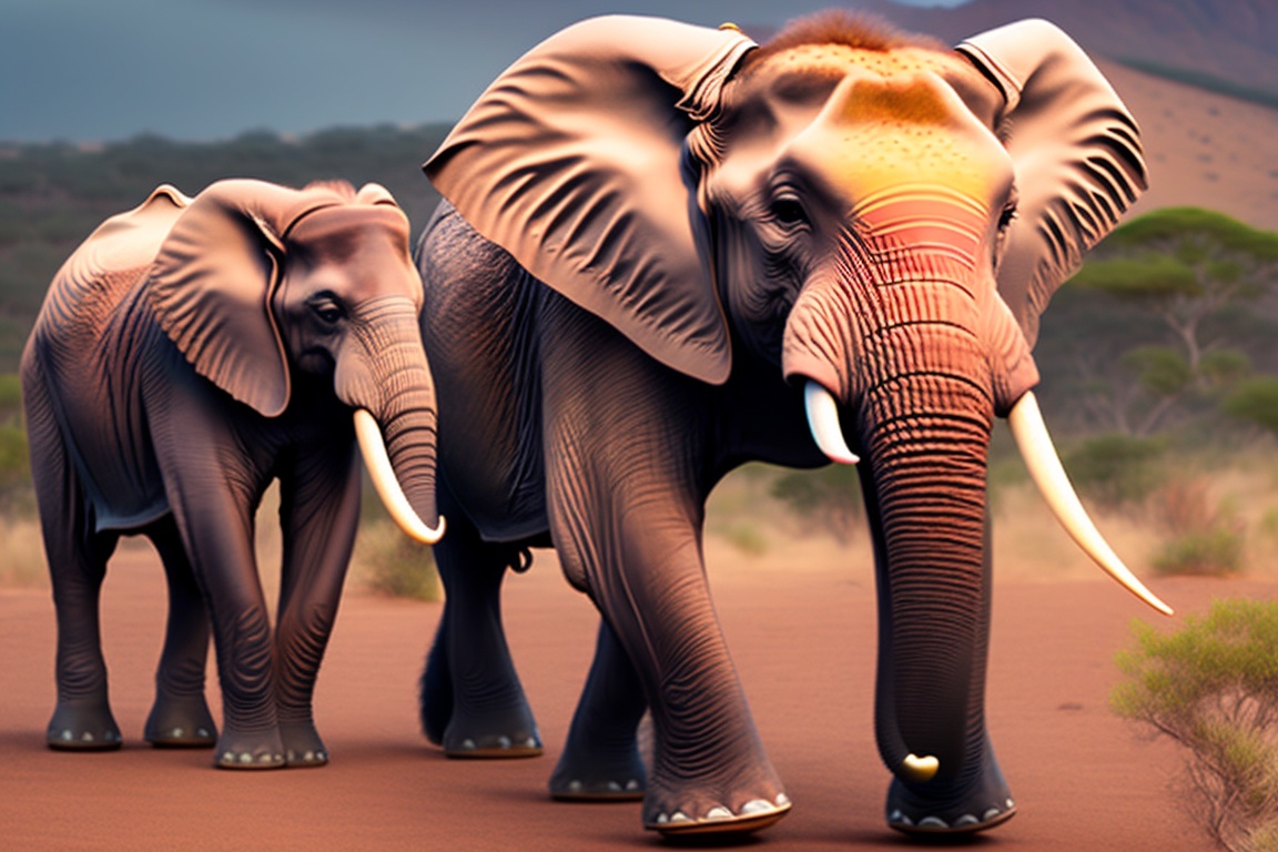 Lexica - Word of lady elephant's incredible adventure spread throughout ...