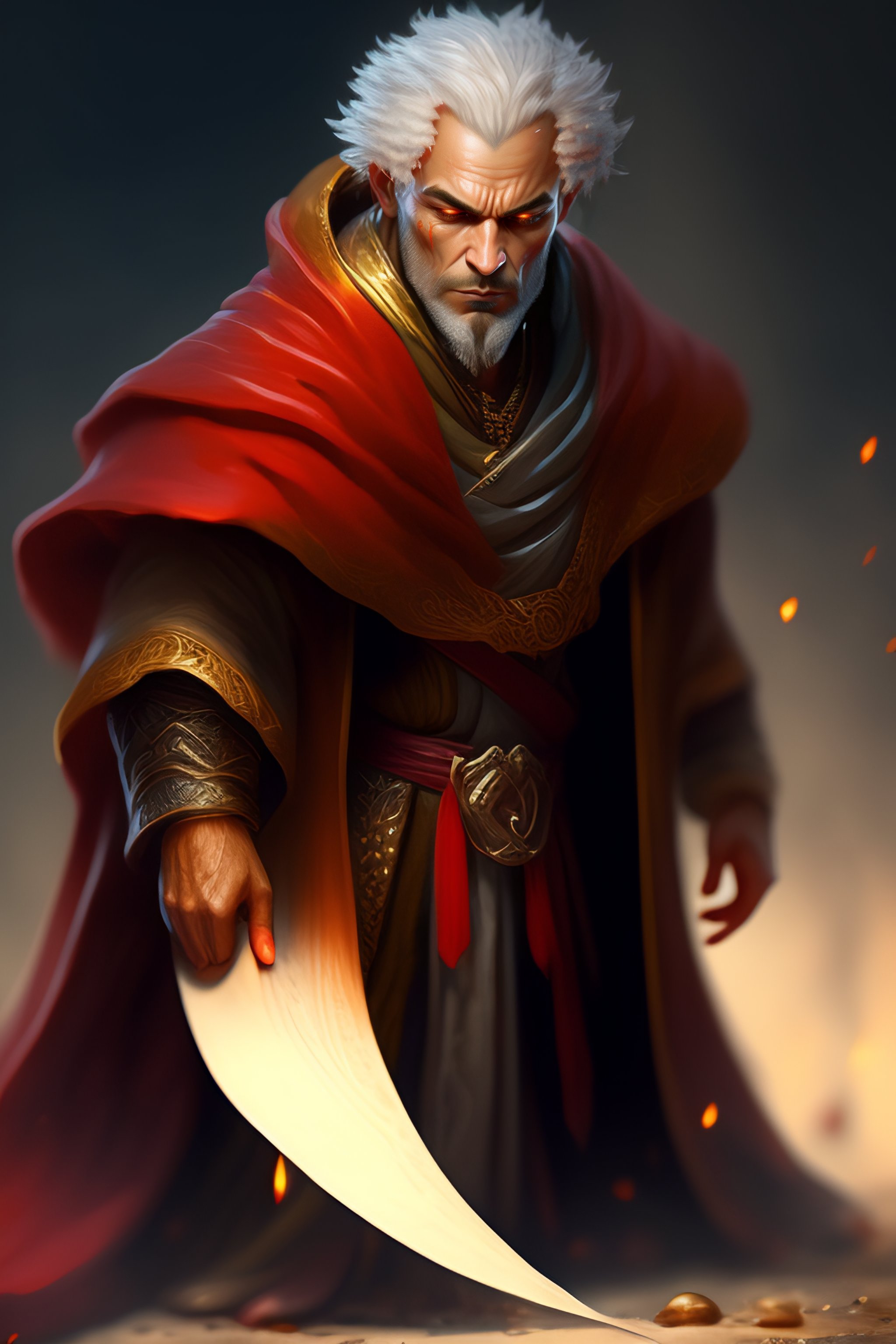 Lexica - A deranged tiny filthy man wearing long dark damaged ripped ...