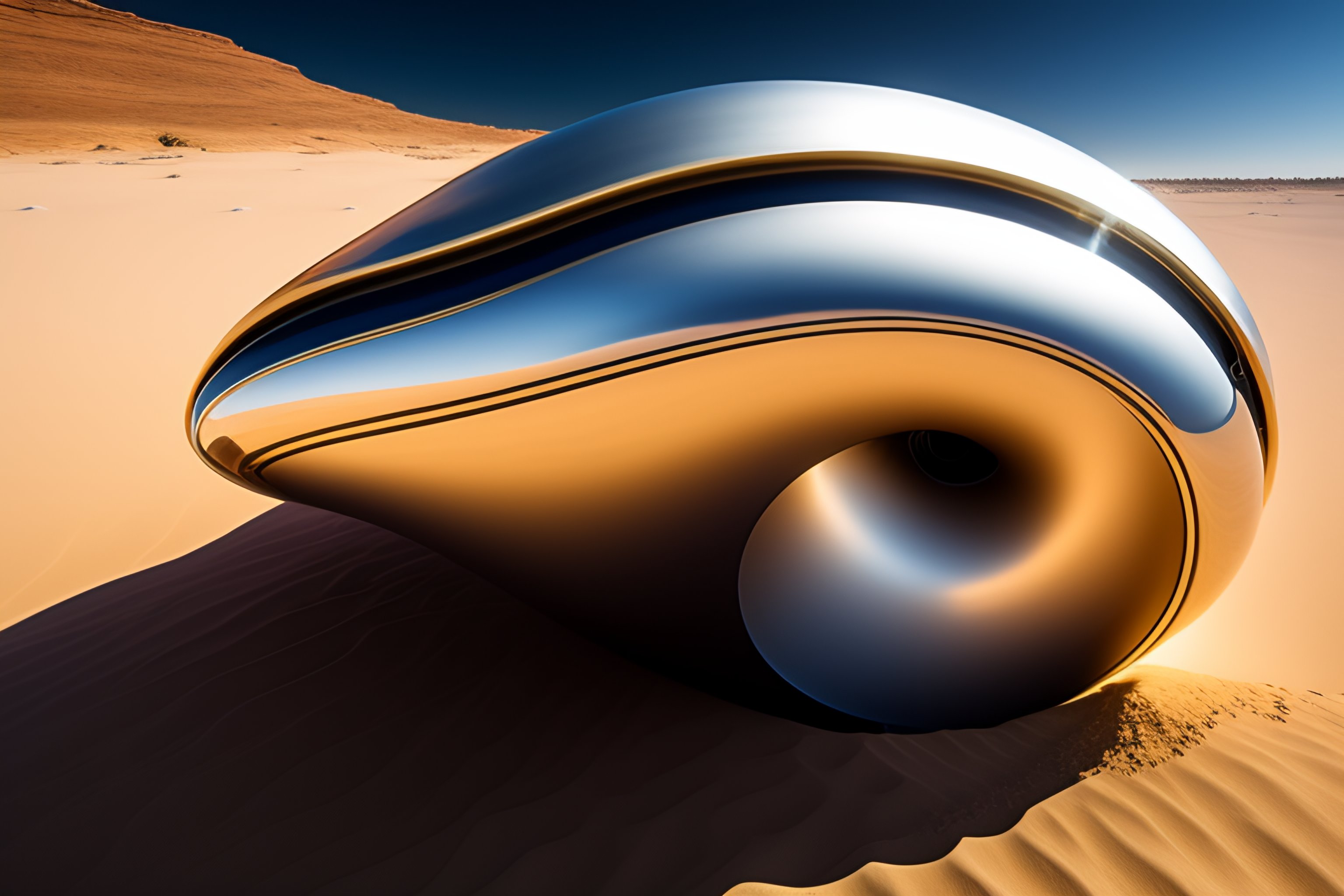 Lexica - Silver nautilus shell is a spaceship