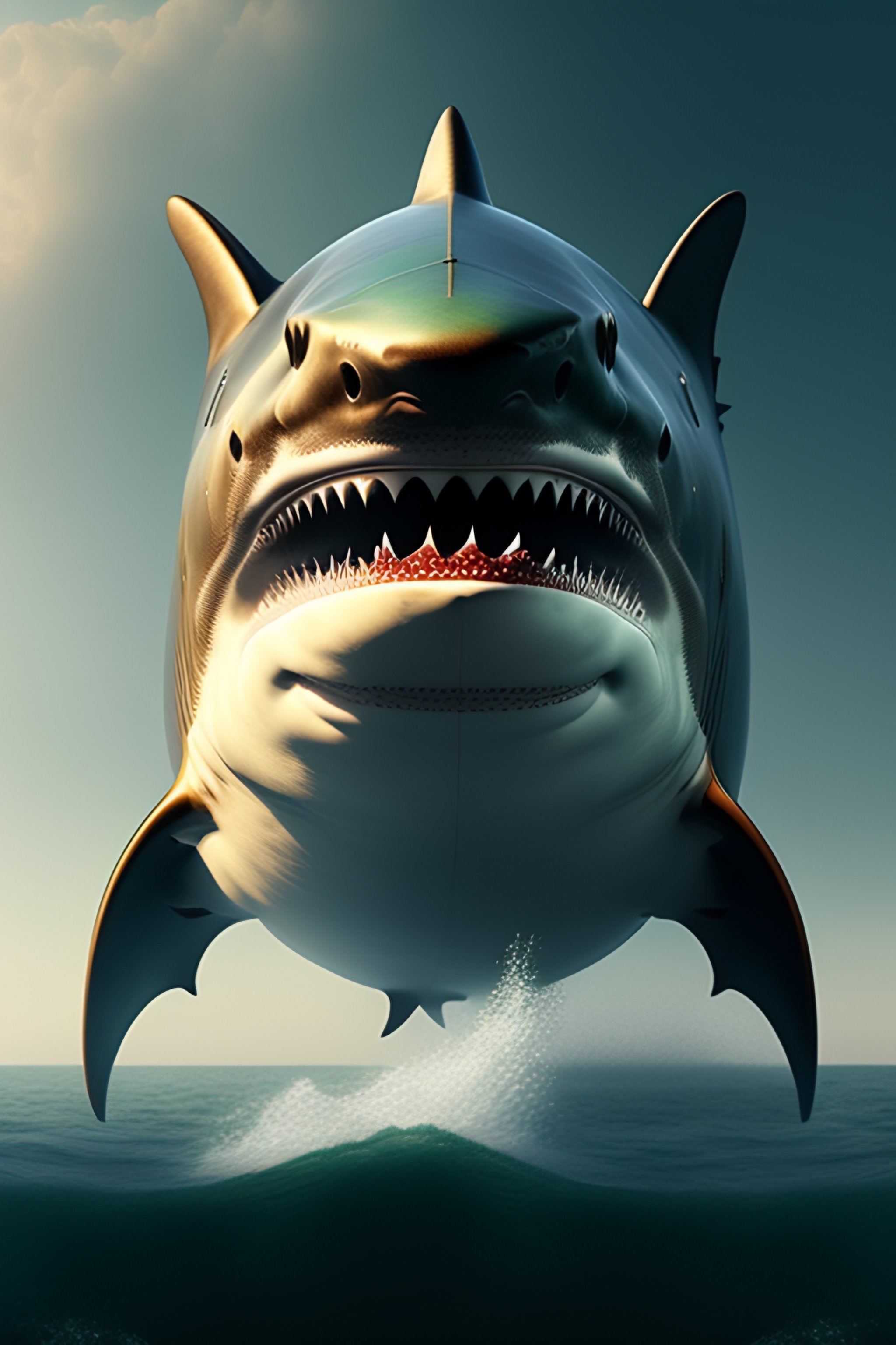 Lexica - A shark with a football helmet,, quality photography by wes ...