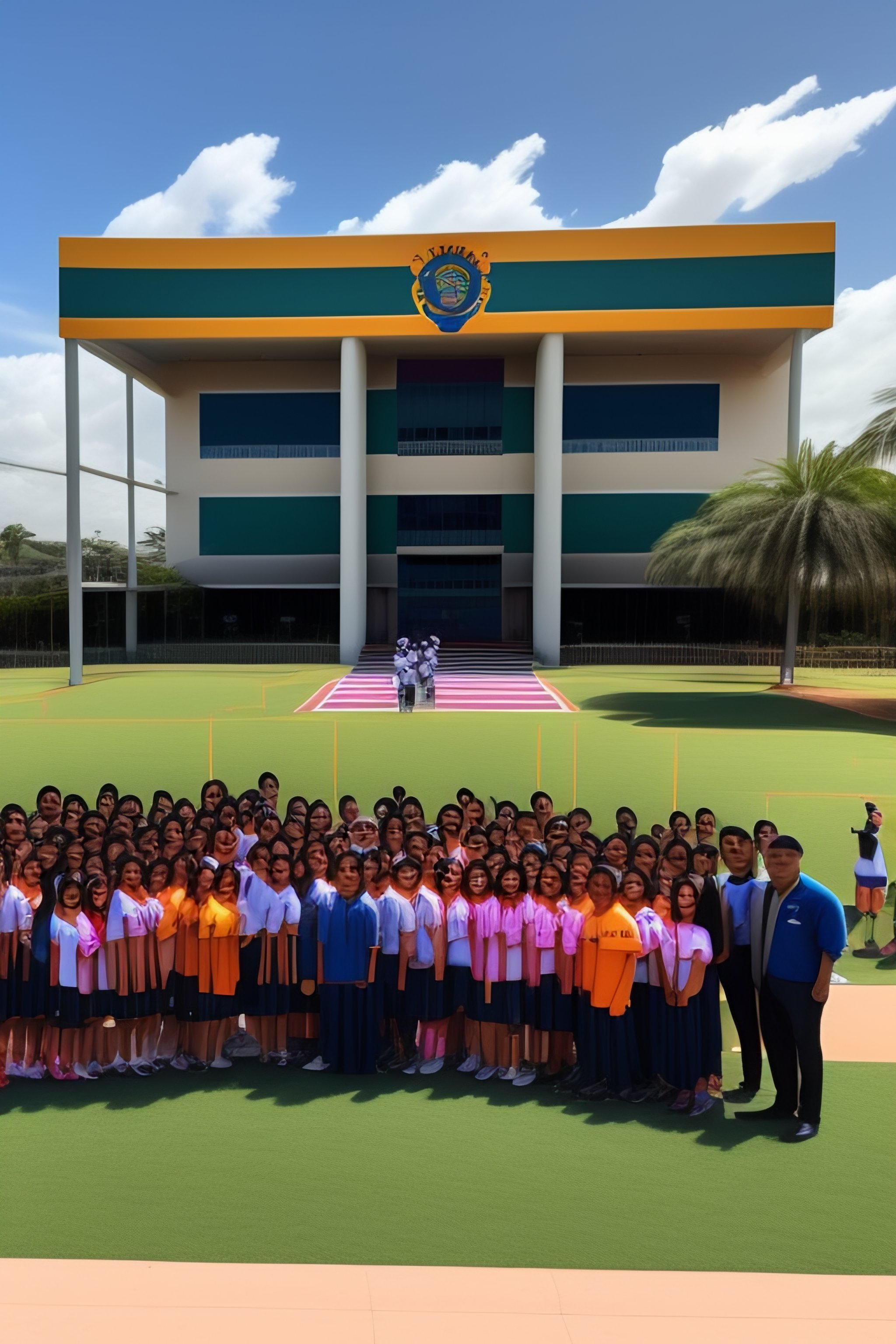 Lexica - A Philippine public school with happy teachers, students and ...