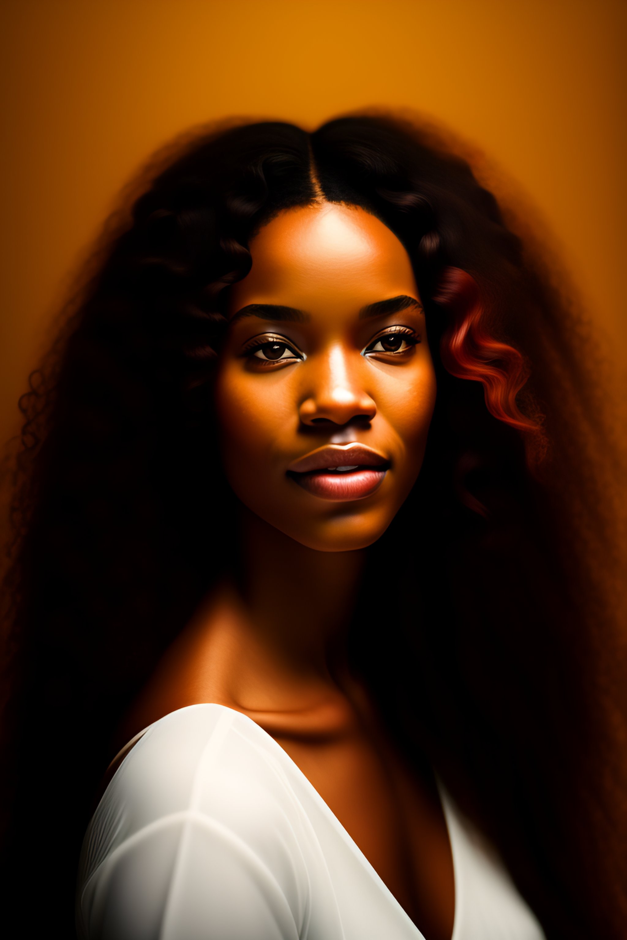 Lexica - Portrait of a Young and beautiful light-skinned african ...
