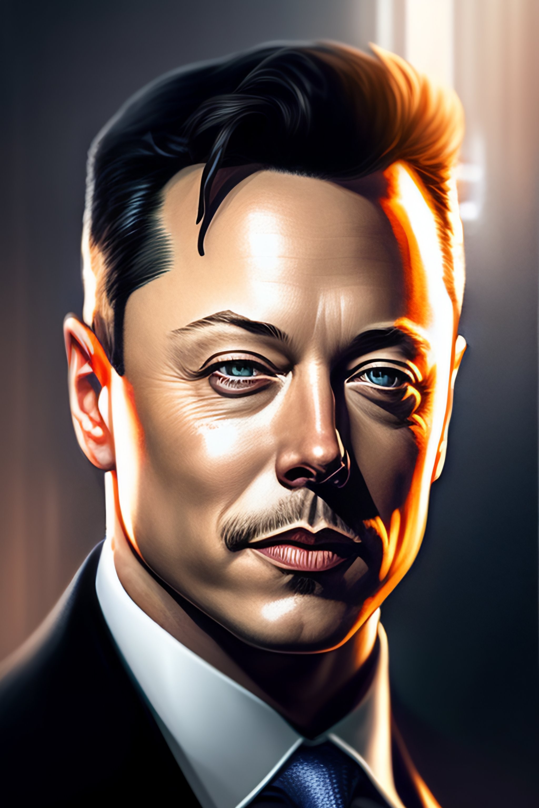 Lexica - Elon musk as lex luther, realistic portrait, symmetrical ...