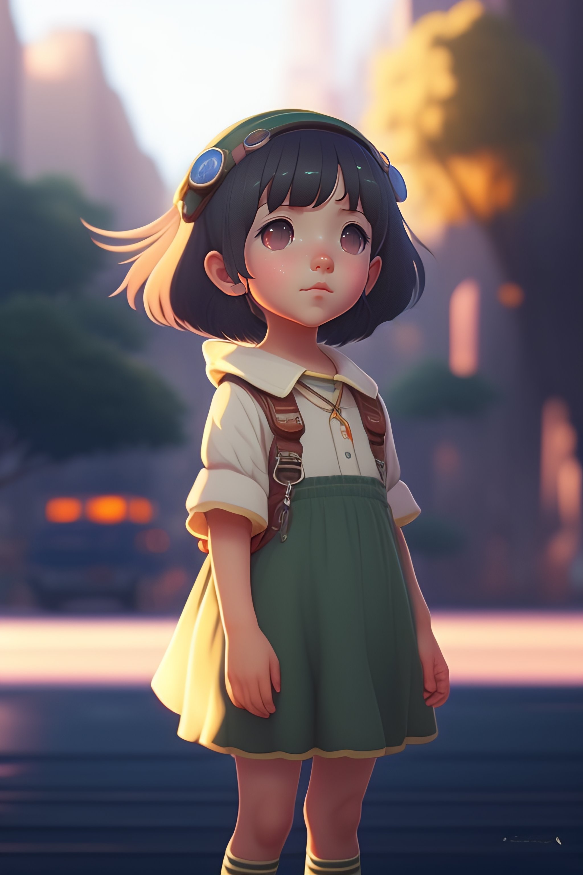 Lexica - Create a high resolution artwork of lofi , Anime Little Girl ...