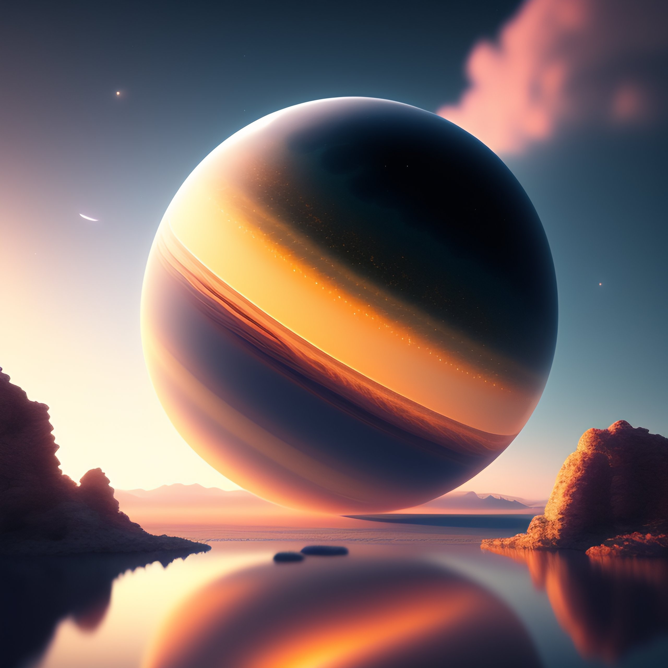 Lexica - A cute planet, digital painting, concept art, soft light, hdri ...