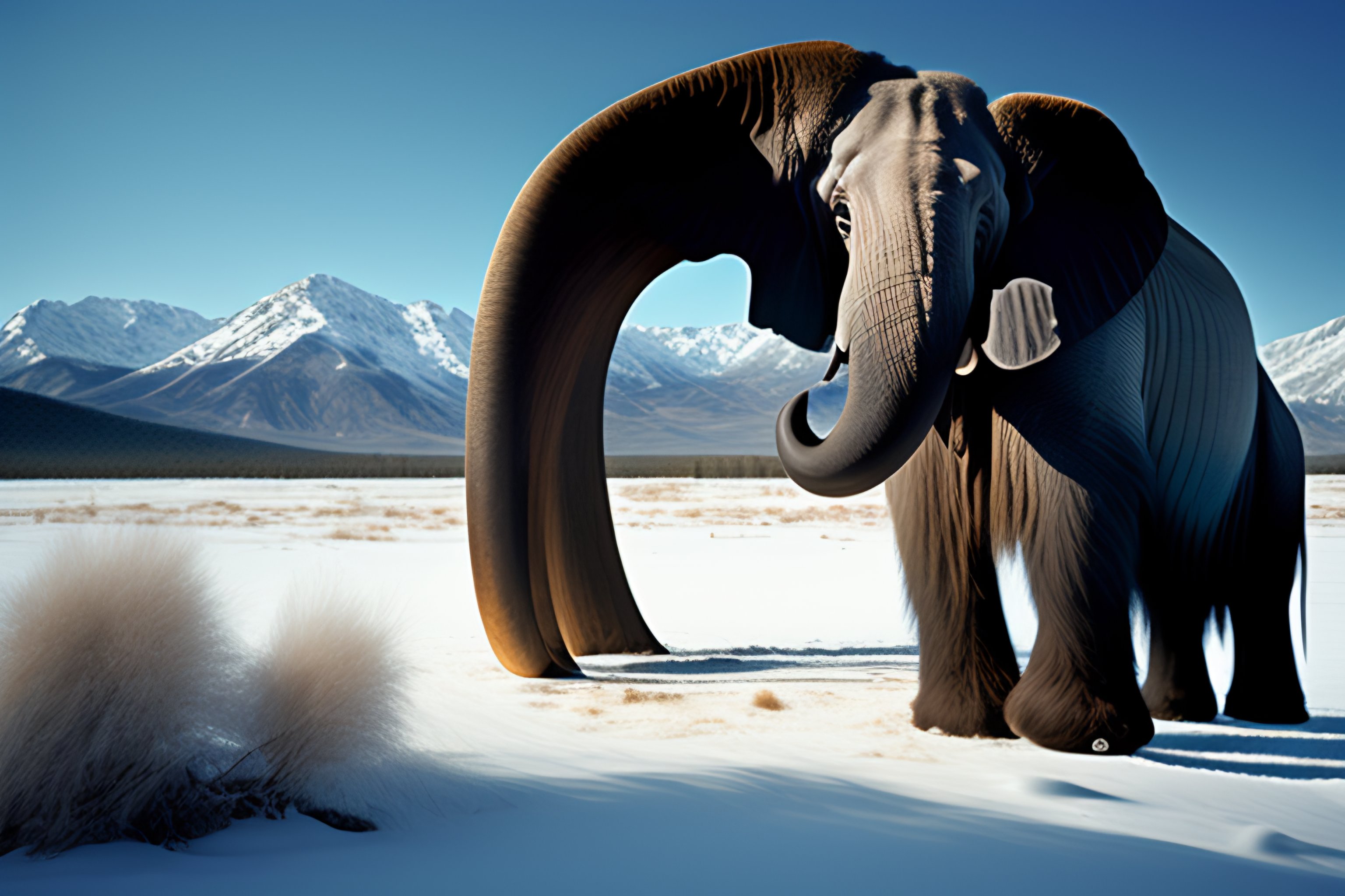 Lexica - Mammoth very long tusks, prehistoric