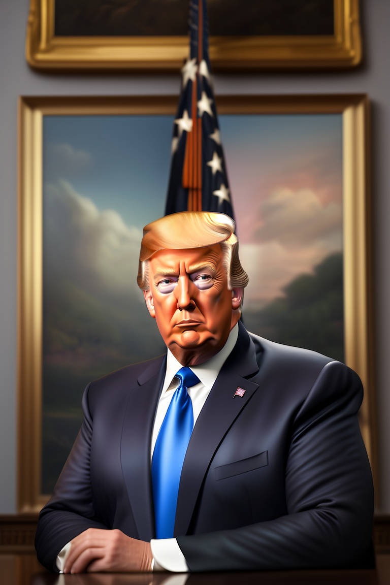 Lexica - Donald Trump, president, looking at camera, super realistic ...