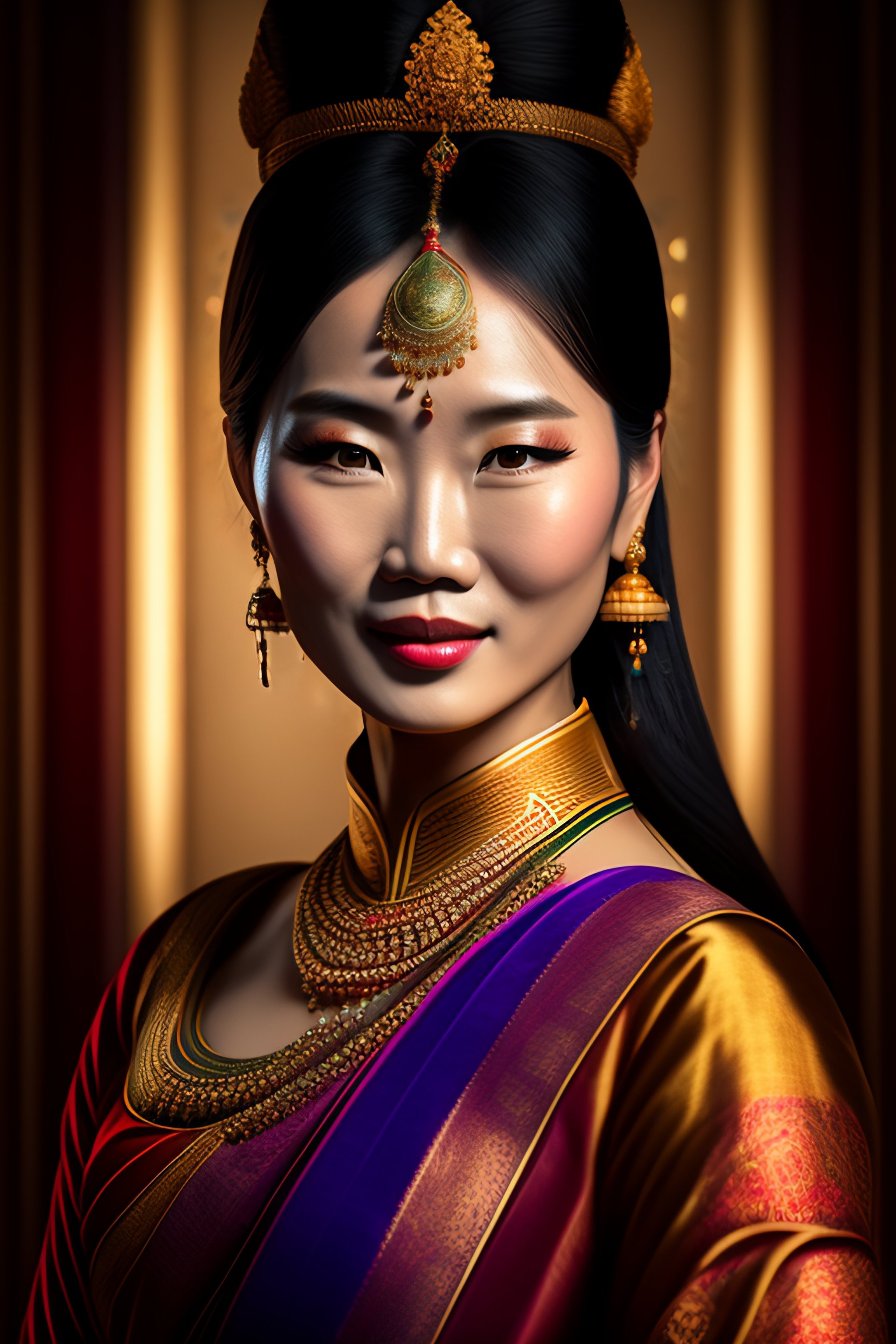 Lexica - Portrait of a wonderful asia woman 8 k masterpiece.