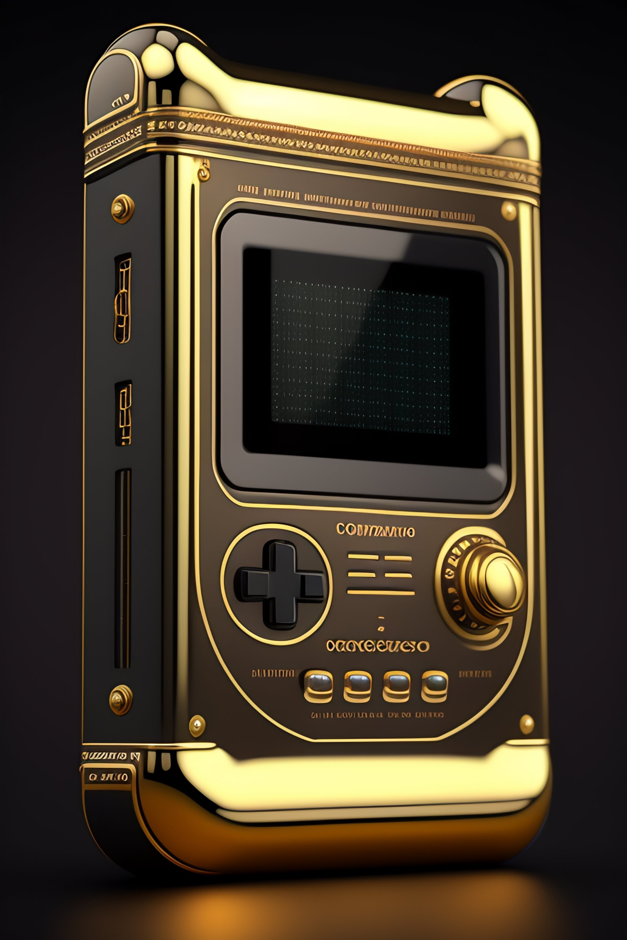 Lexica - Hyperrealistic neo - rococo steampunk minimal gameboy console ...
