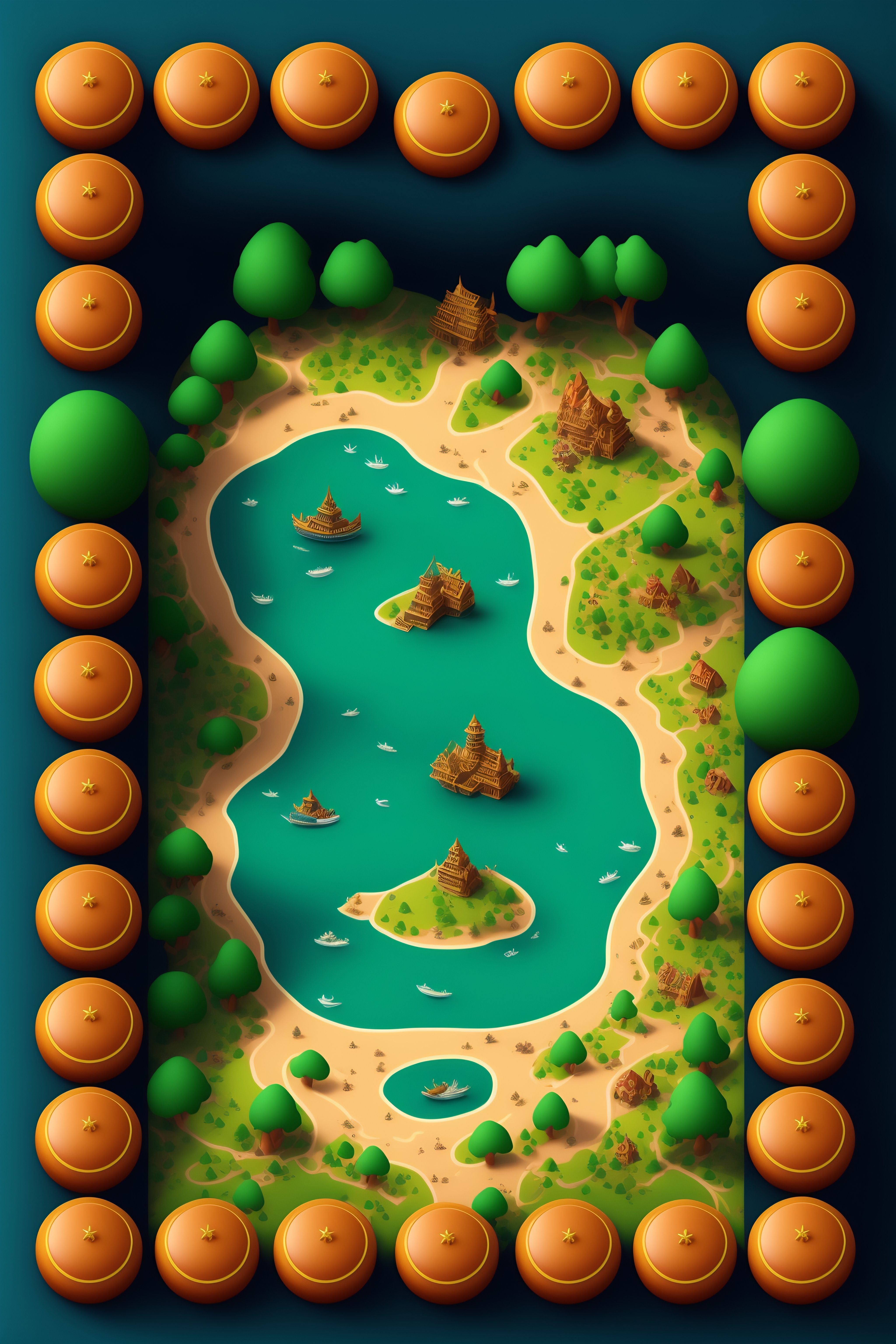 Lexica - Map of ant game with 10 point