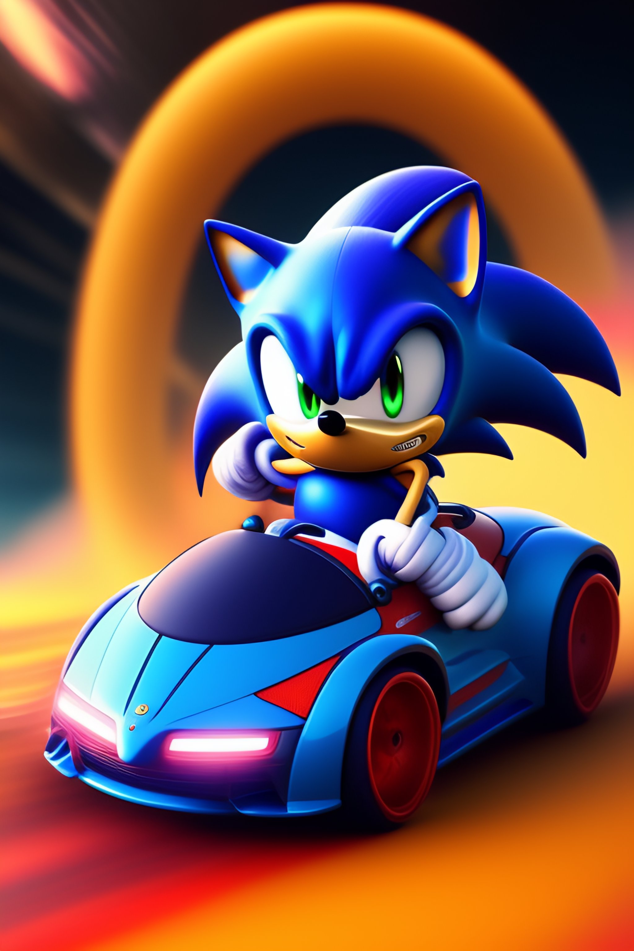 Lexica - Sonic doing a race with dashie