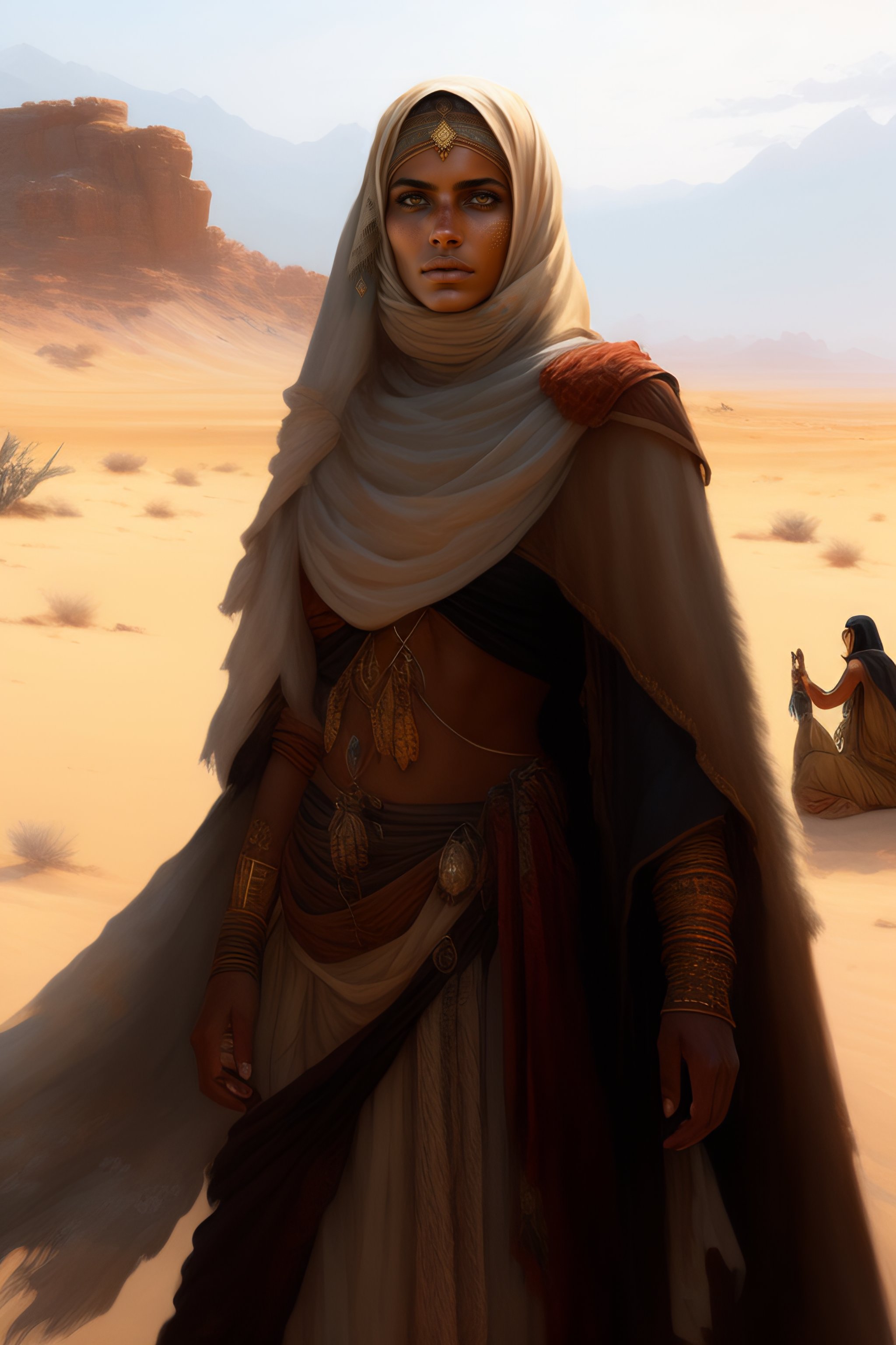 Lexica - A full body portrait of a beautiful post apocalyptic offworld ...