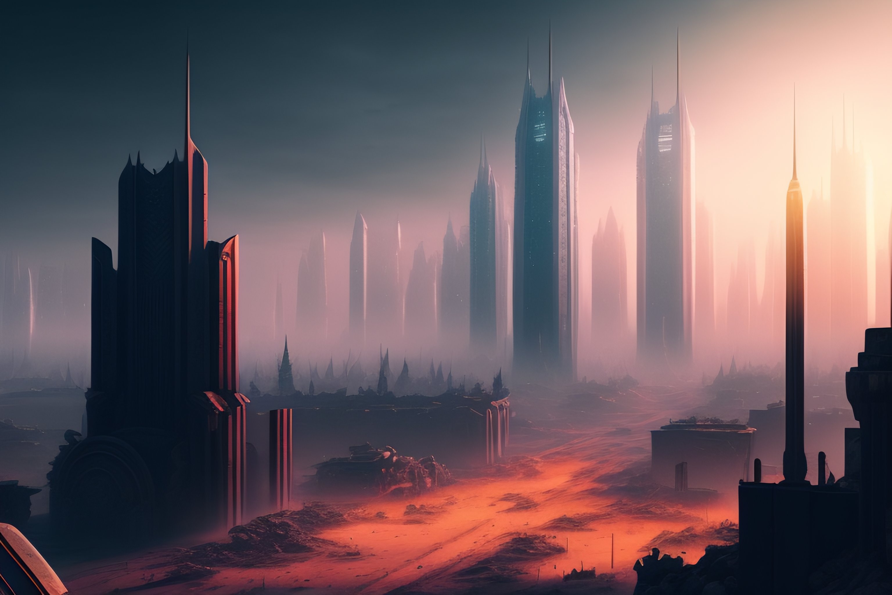 Lexica - Day of judgement, buildings destroyed, demons roaming ...