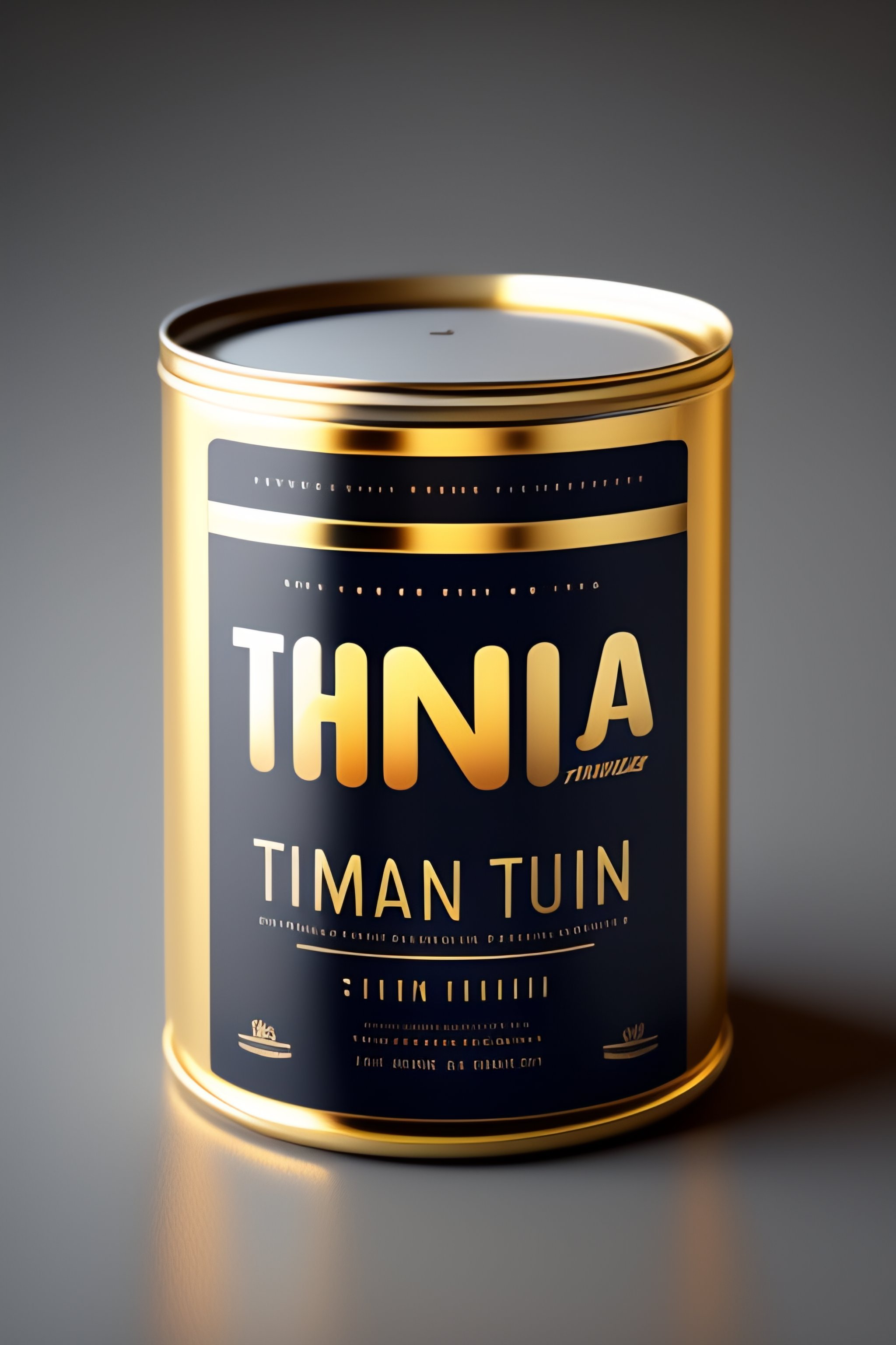 Lexica - Small Tuna can 3d mockup infront of white background,graphic ...