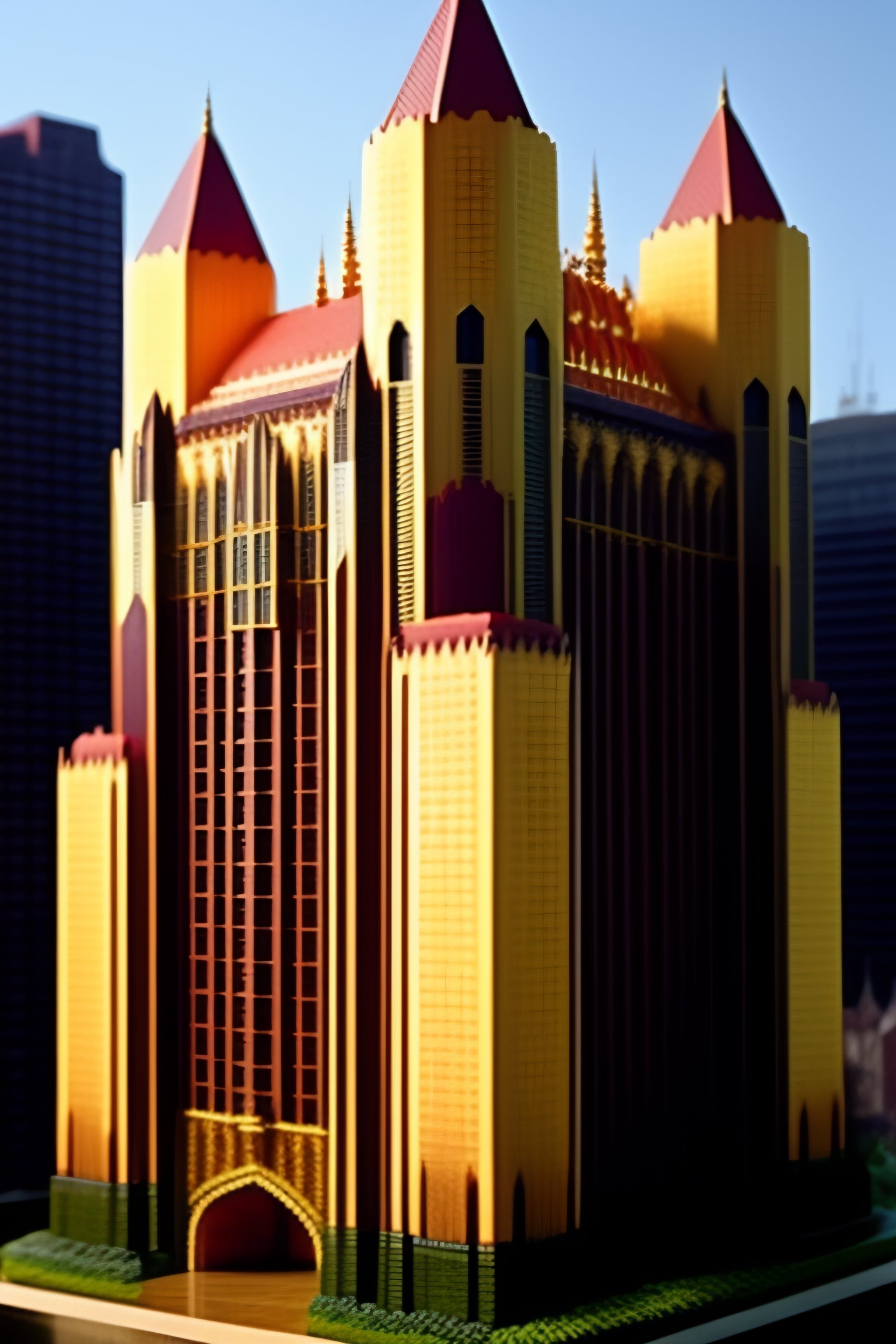 Lexica - Medieval castles built to look like a art deco city ...