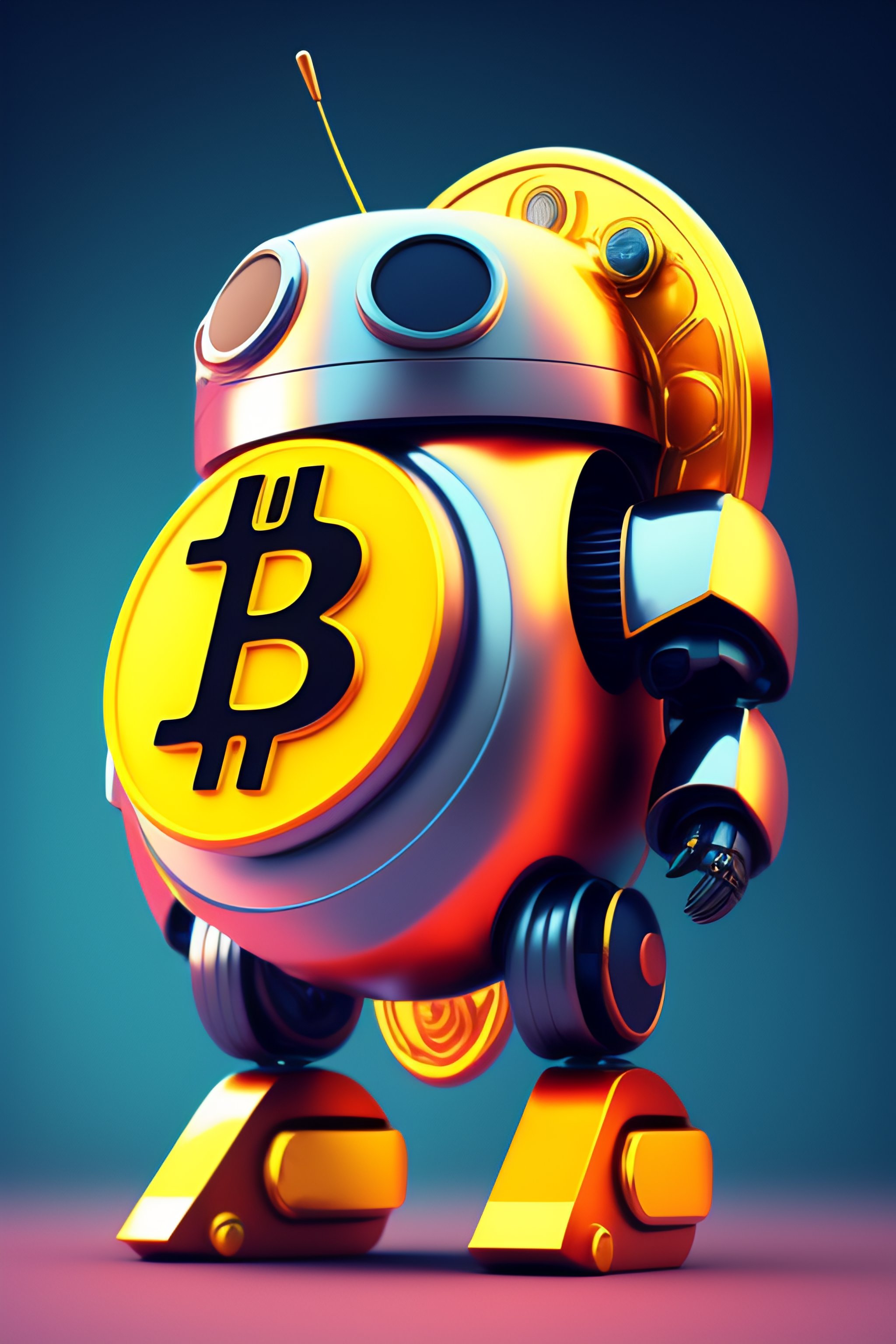 Lexica - An mascot robot, modern robot, round robot, logotype, icon ...