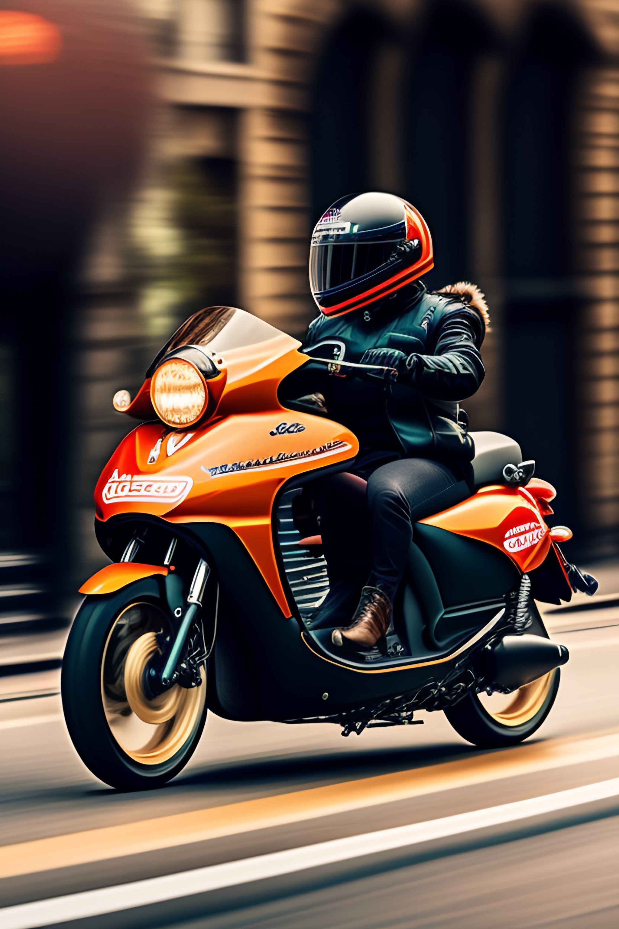 Lexica - A mole on a motorcycle