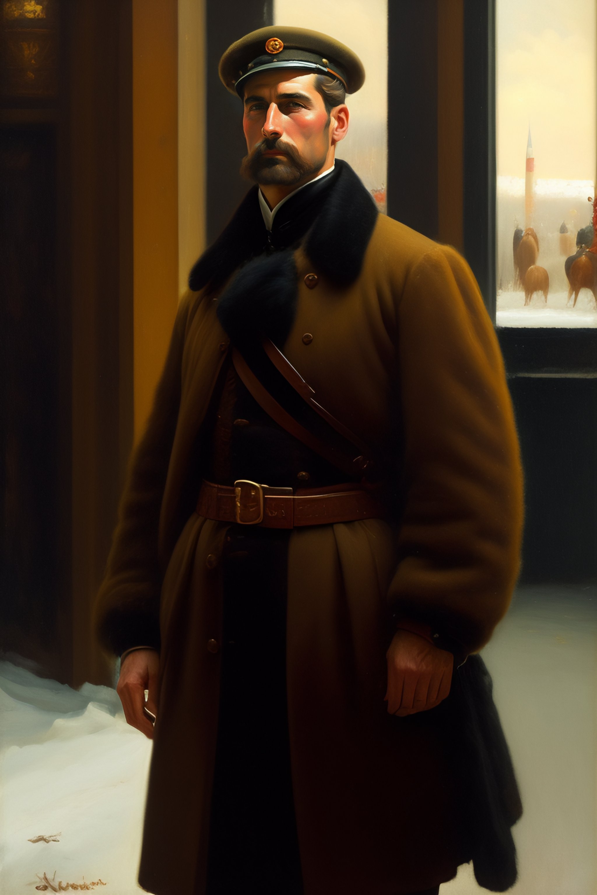 Lexica - Porter of Gilyarovsky in the style of Serov V.A.