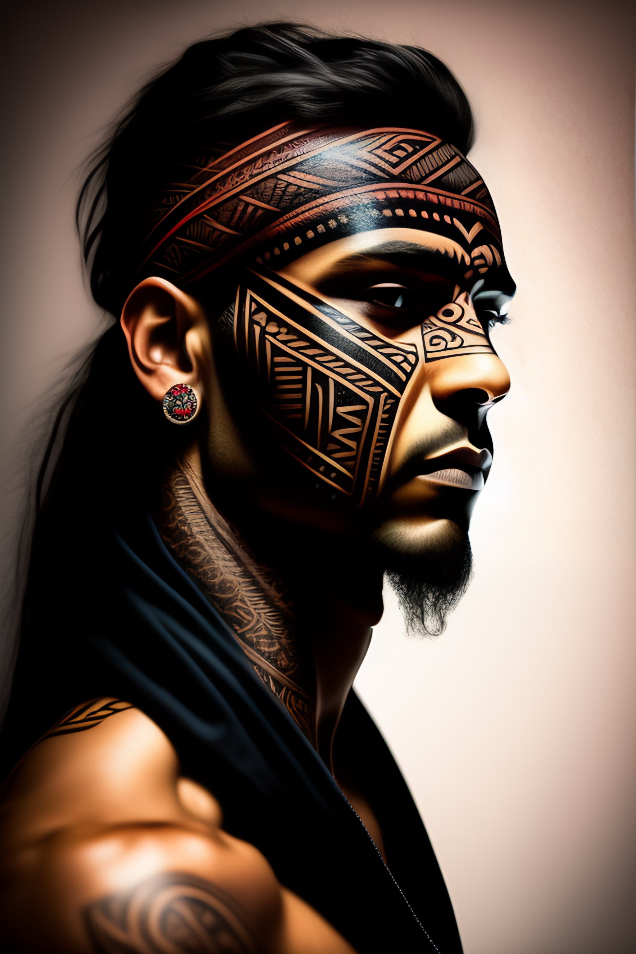Tribal Face Tattoos For Men