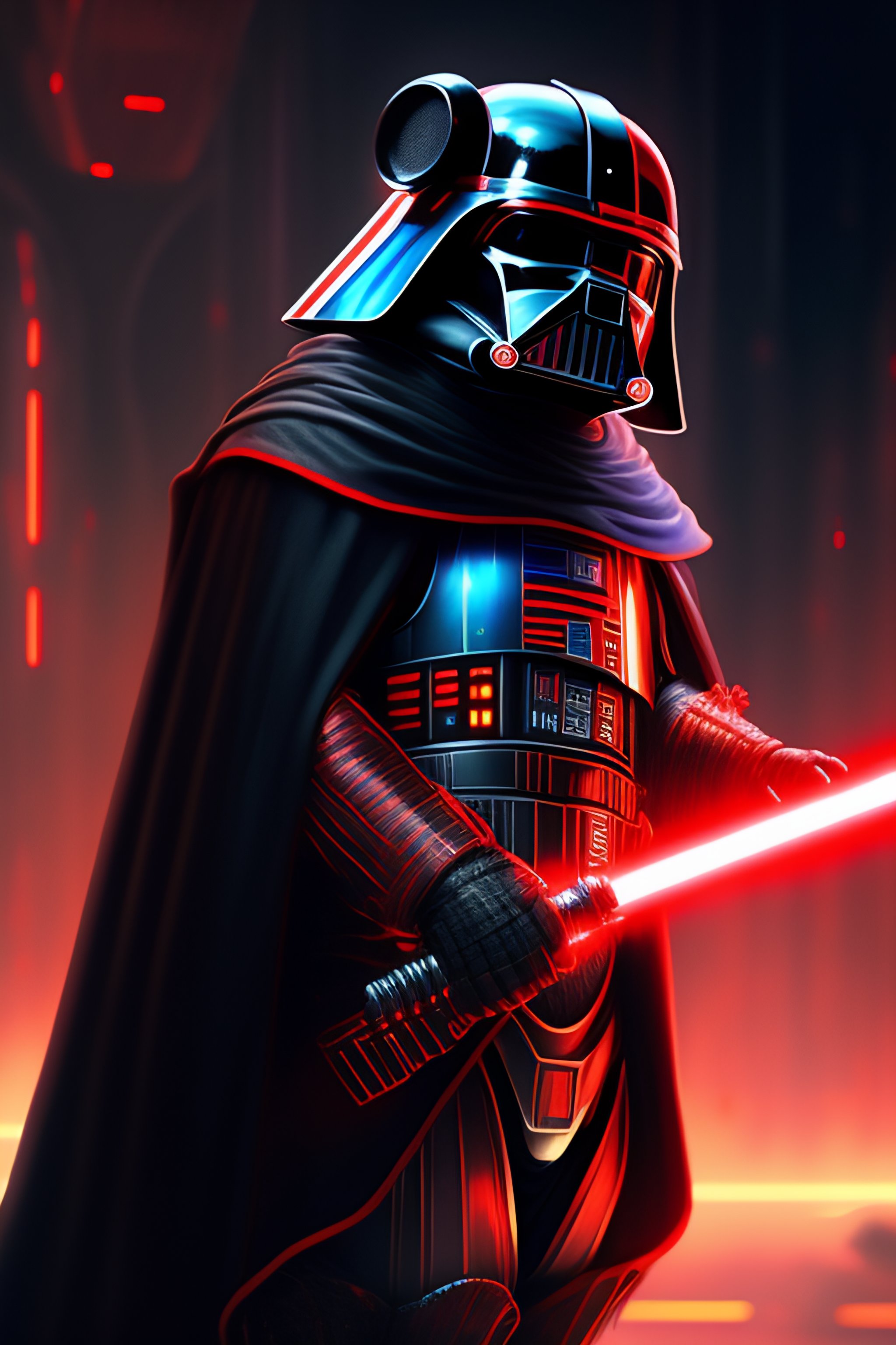 Lexica - Star Wars scene artificial intelligence a tricolored guinea ...