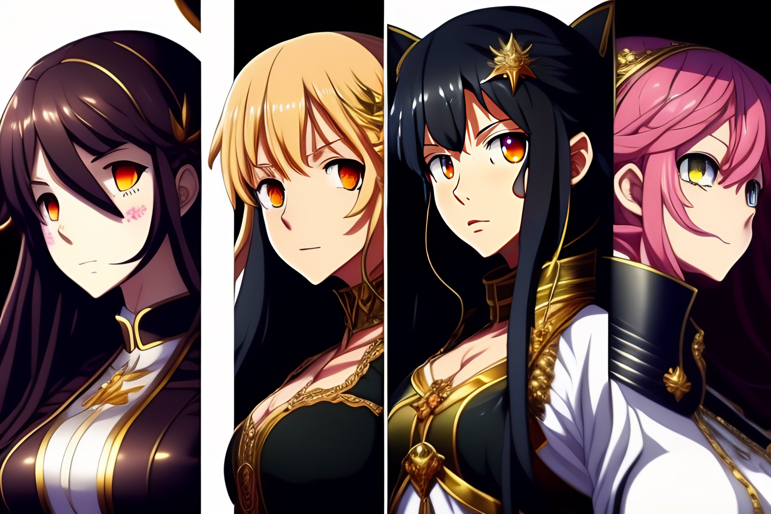 Lexica - Anime, realistic, male and female royal demonic characters ...