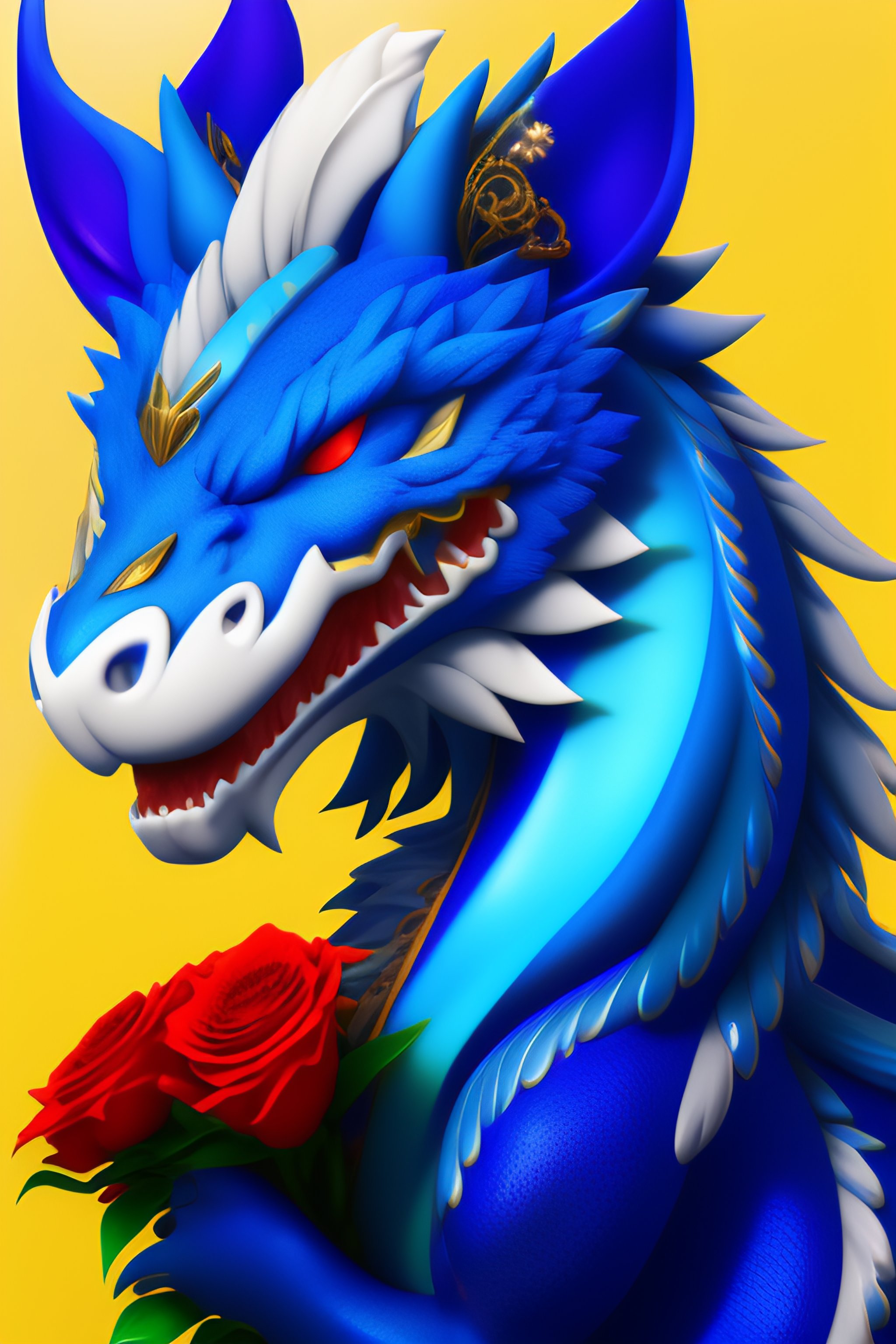 Lexica - /imagine prompt: https://cdn.donmai.us/sample/90/e8/__bouquet_blue_dragon_drawn_by ...