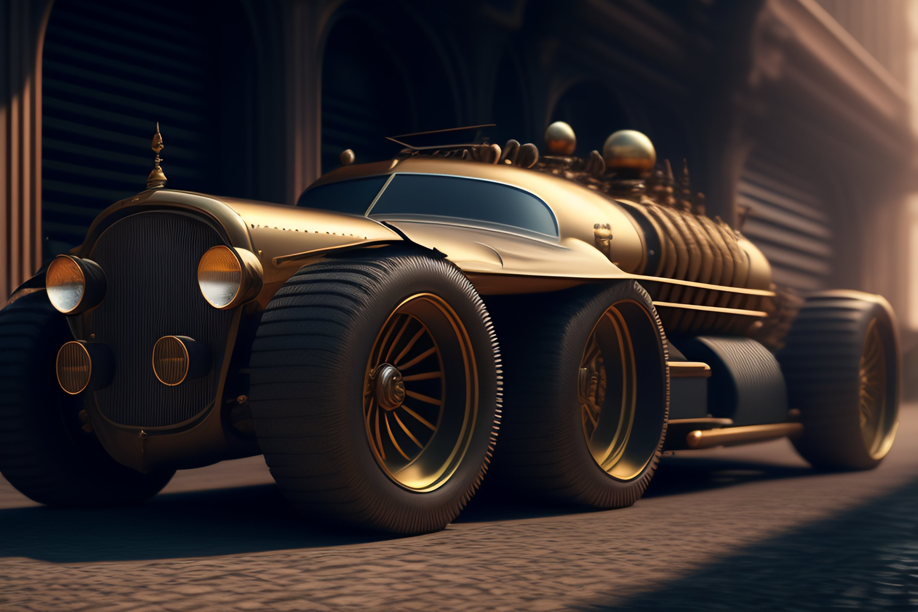 Lexica - Mechanized garrage, realistic background neorealist art room ...