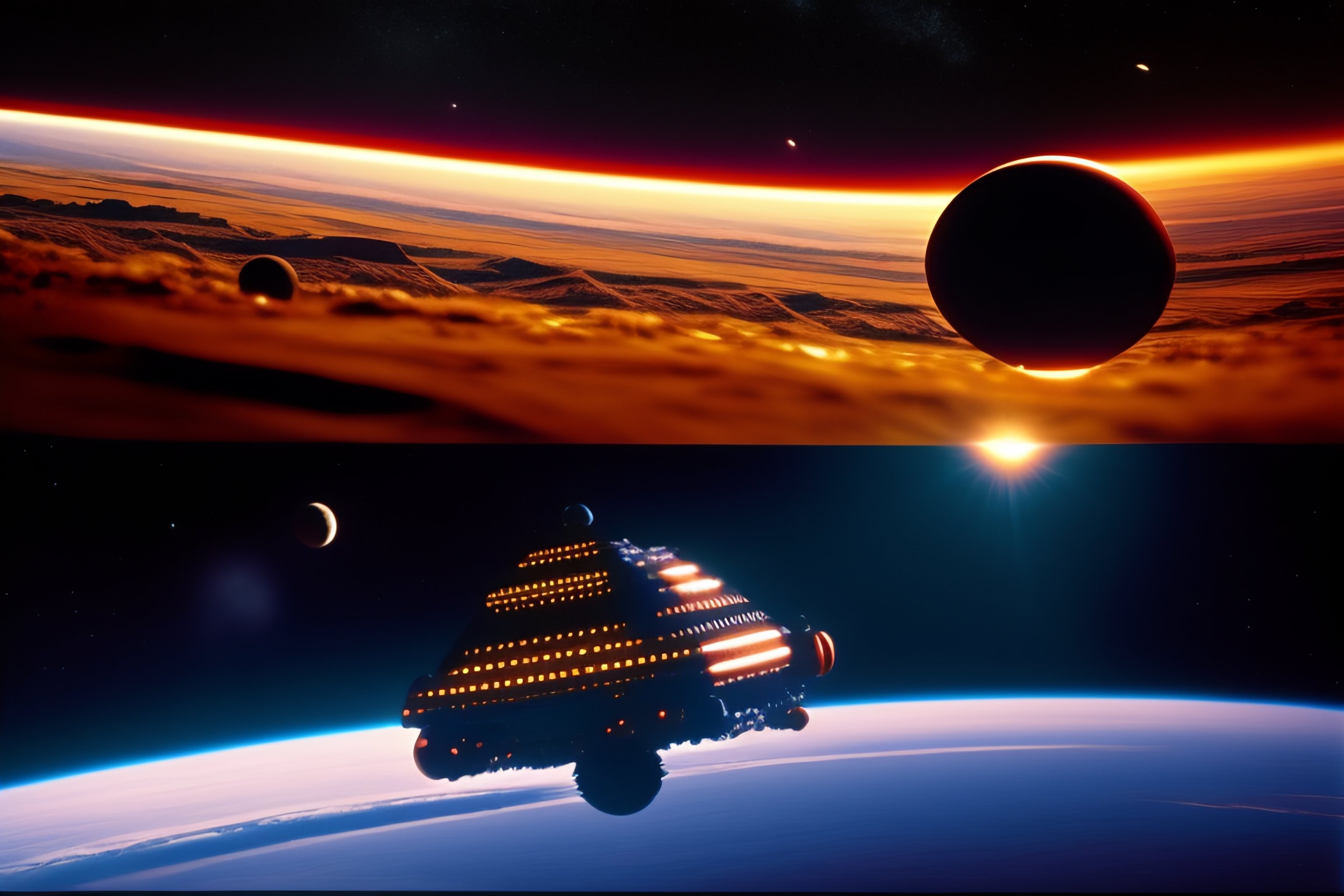 Lexica - Scene from Space Invaders movie