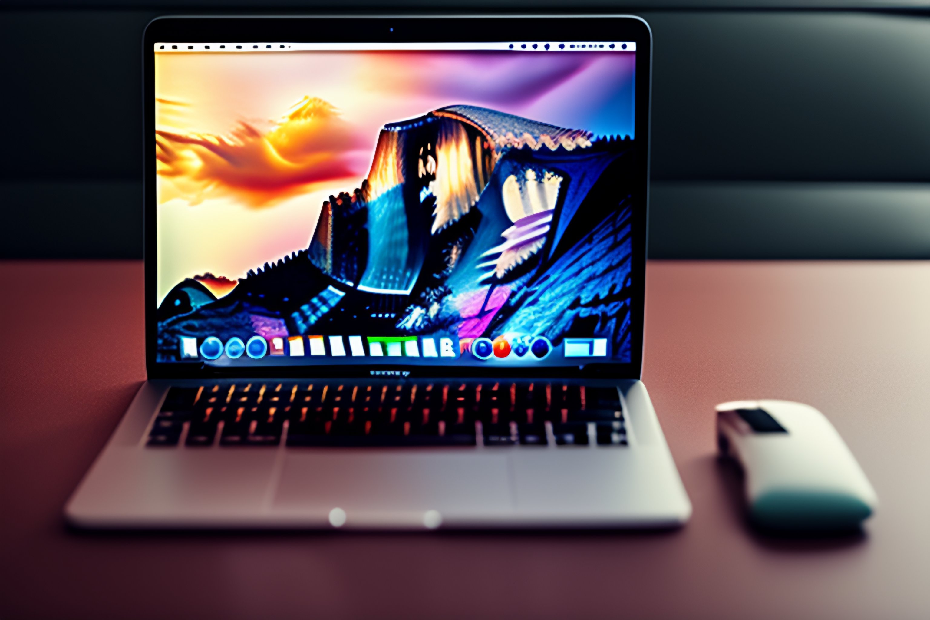 Lexica - MacBook con grafico de trading en el espacio, realista, calidad de imagen, 4k, hq