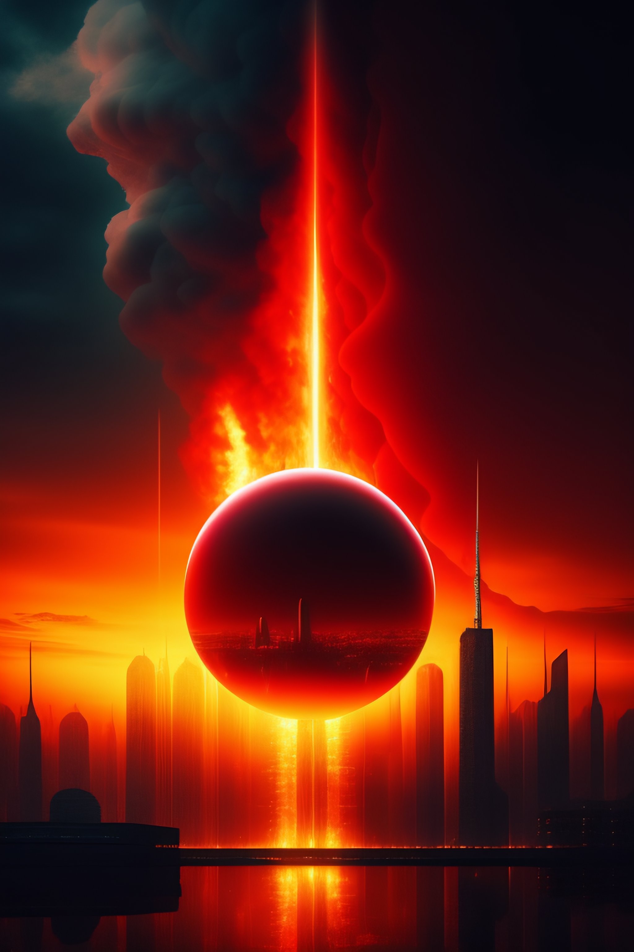 Lexica - Red, big, doomsday button on a complicated command panel was ...