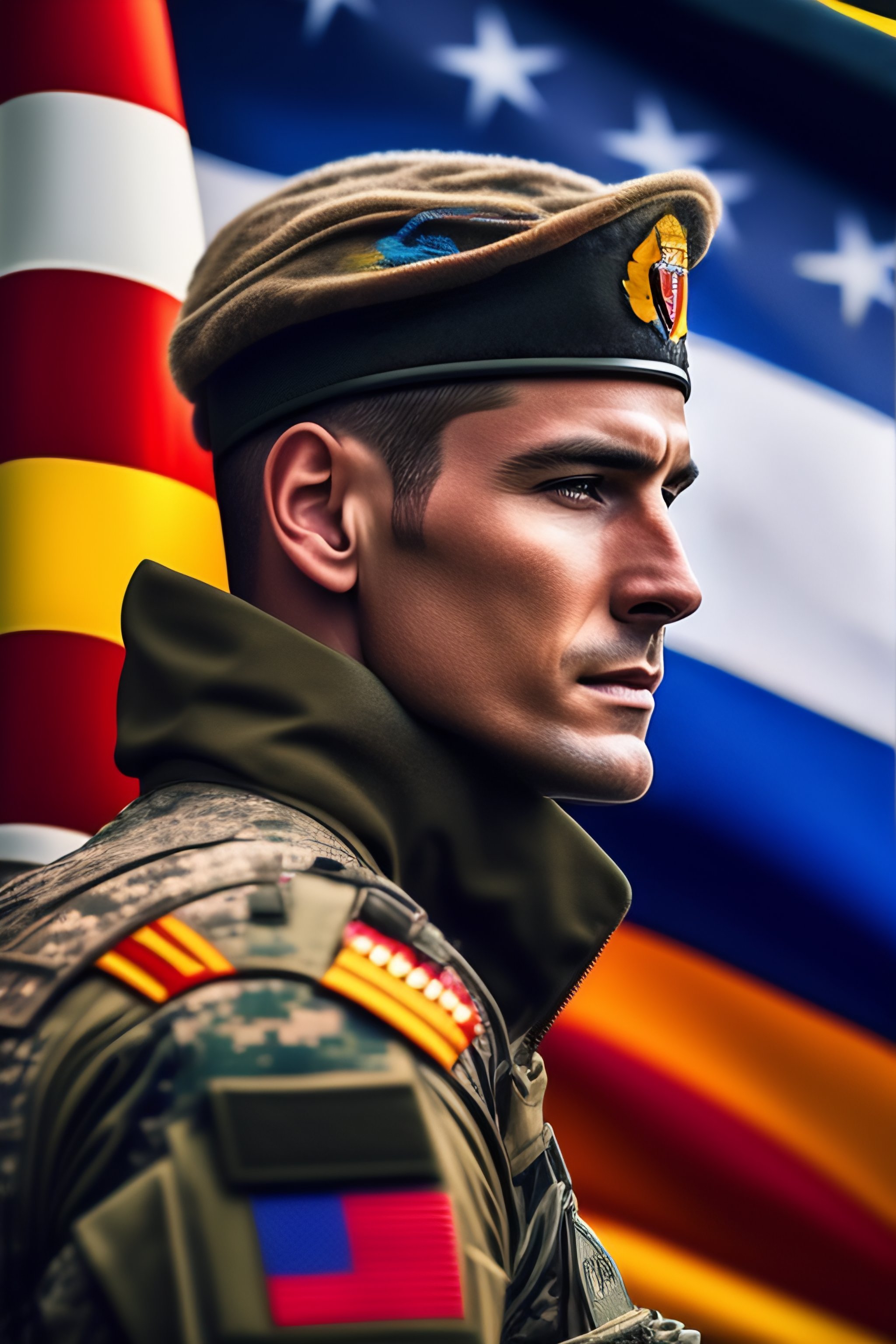 Lexica - An army force man from the future, wearing metallic equipment ...