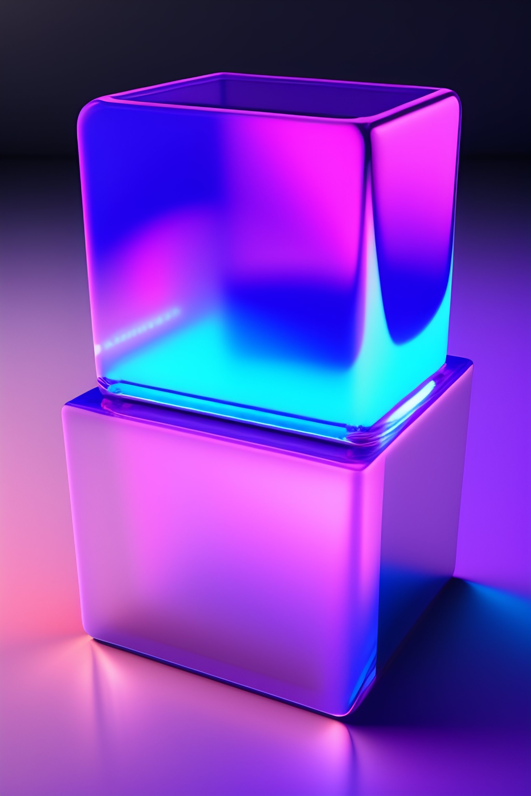 Lexica - 3d render of a transparent rectangular block, 6 inches high ...