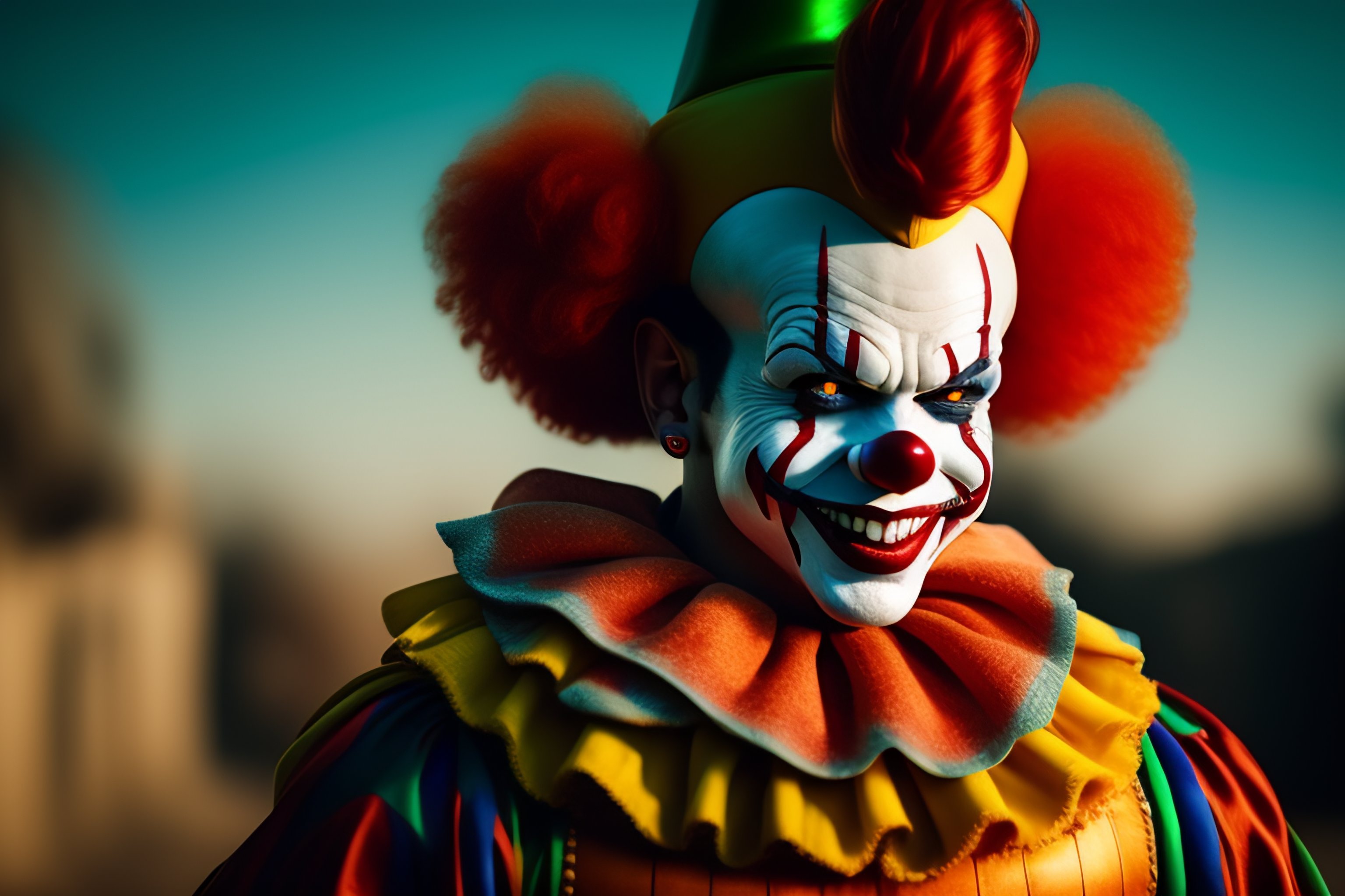 Lexica - Clown, pennywise, payaso it movie, realismo, realista, 4k, hq ...