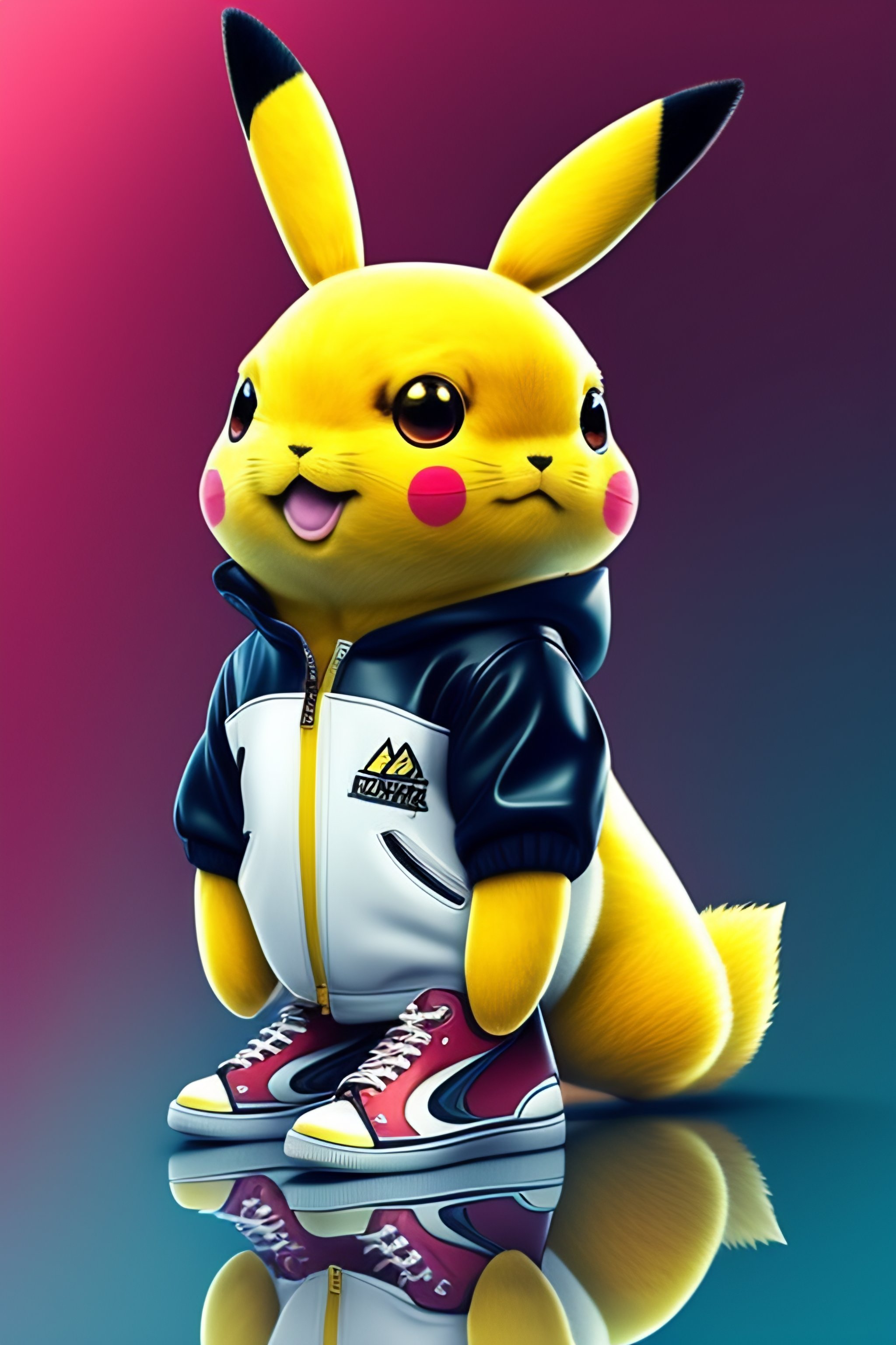 Lexica - Cute stylish Pikachu dressed in stylish futuristic sportswear ...
