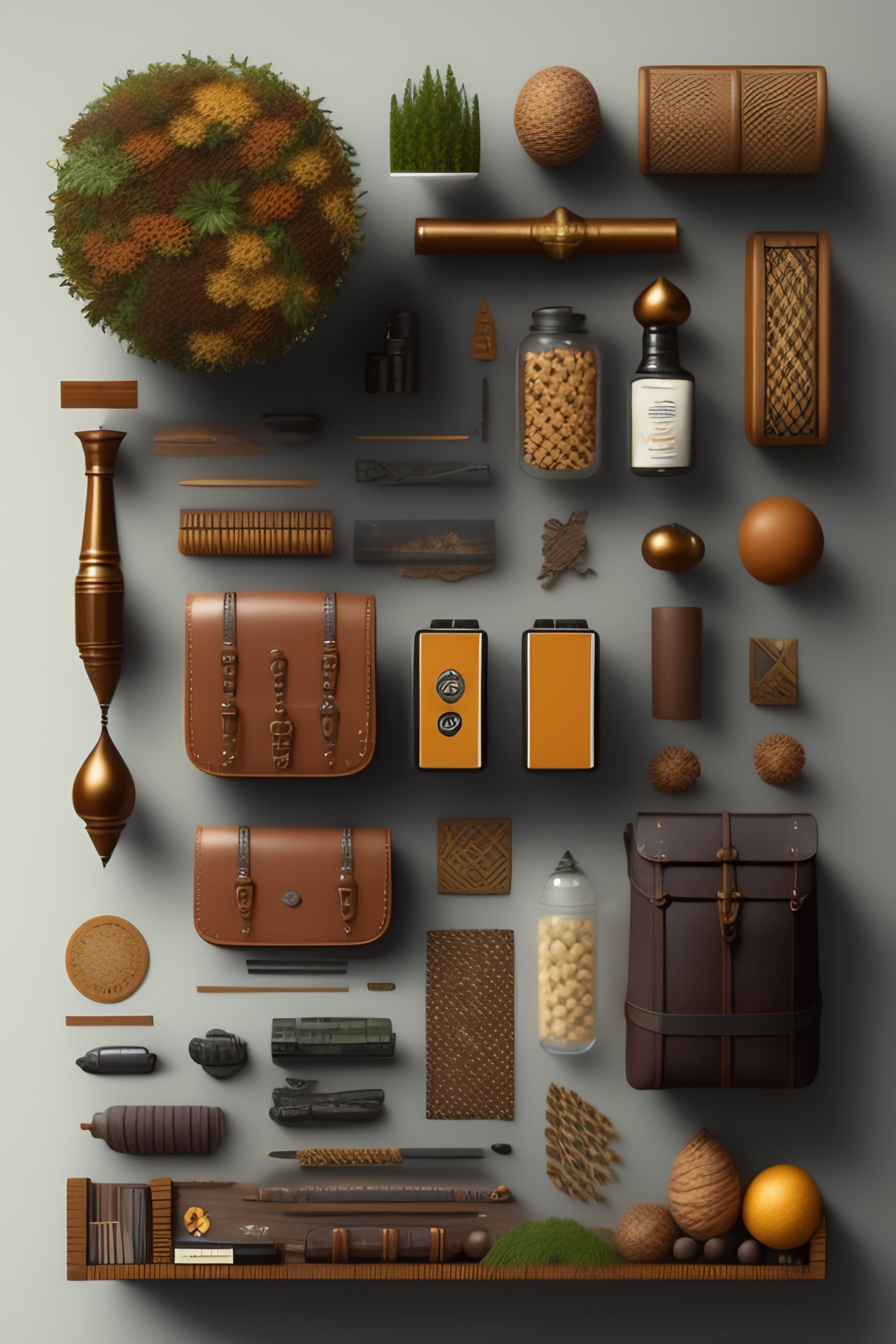 Lexica - 'Video Games, Costumes and props, Knolling, Knolling layout ...