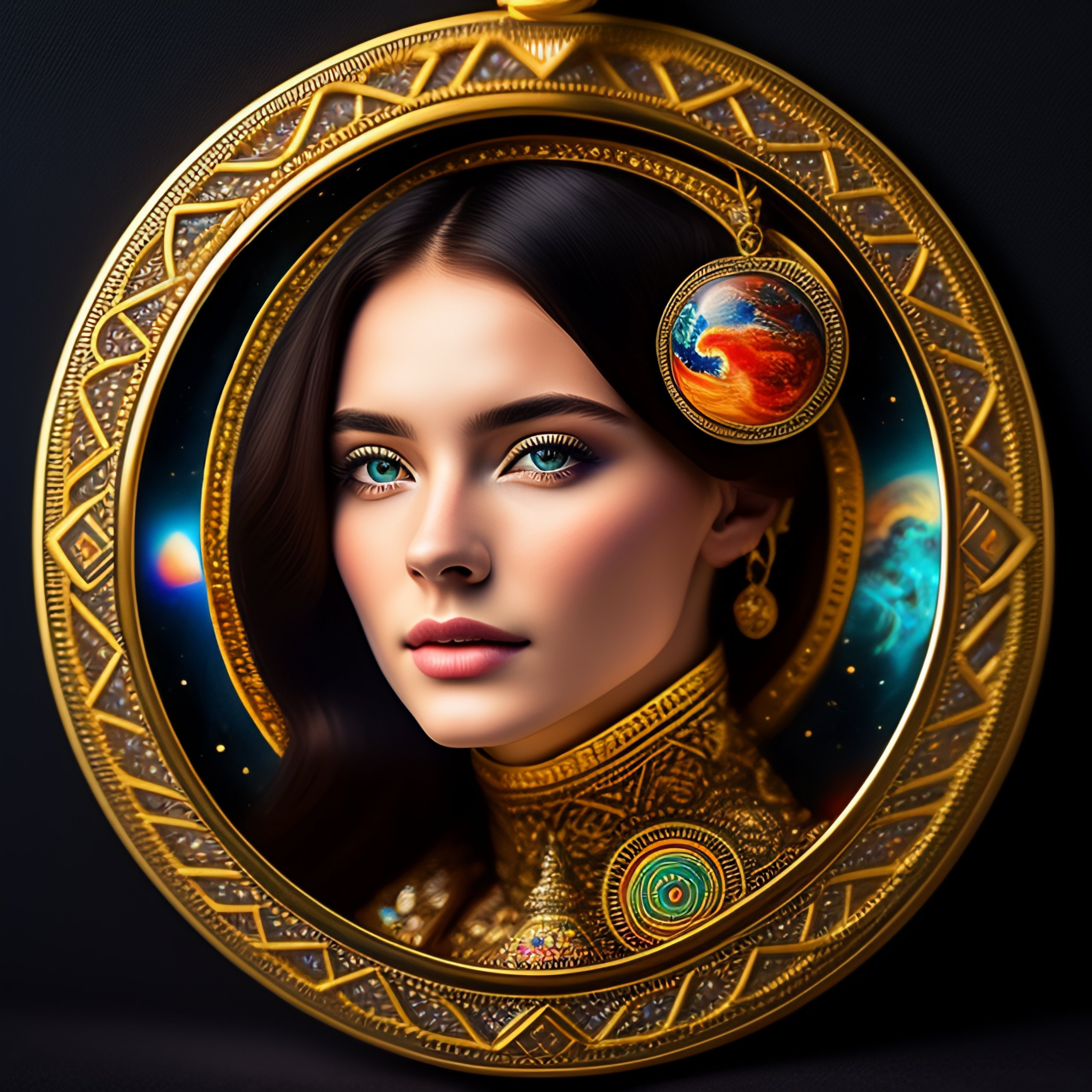 Lexica - Wlop style 18 years old ukrainian girl with an cosmic face ...