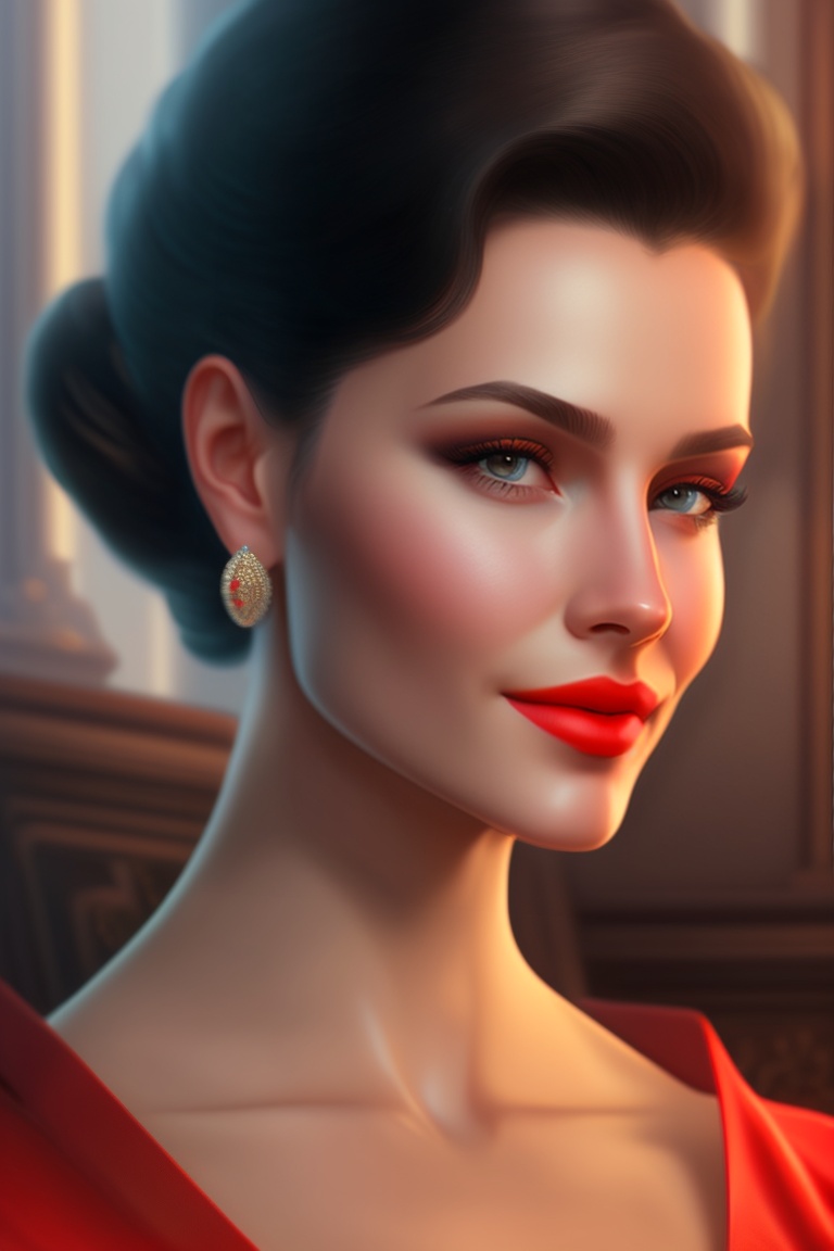 Lexica - A woman of Slavic appearance, with soft facial features and ...