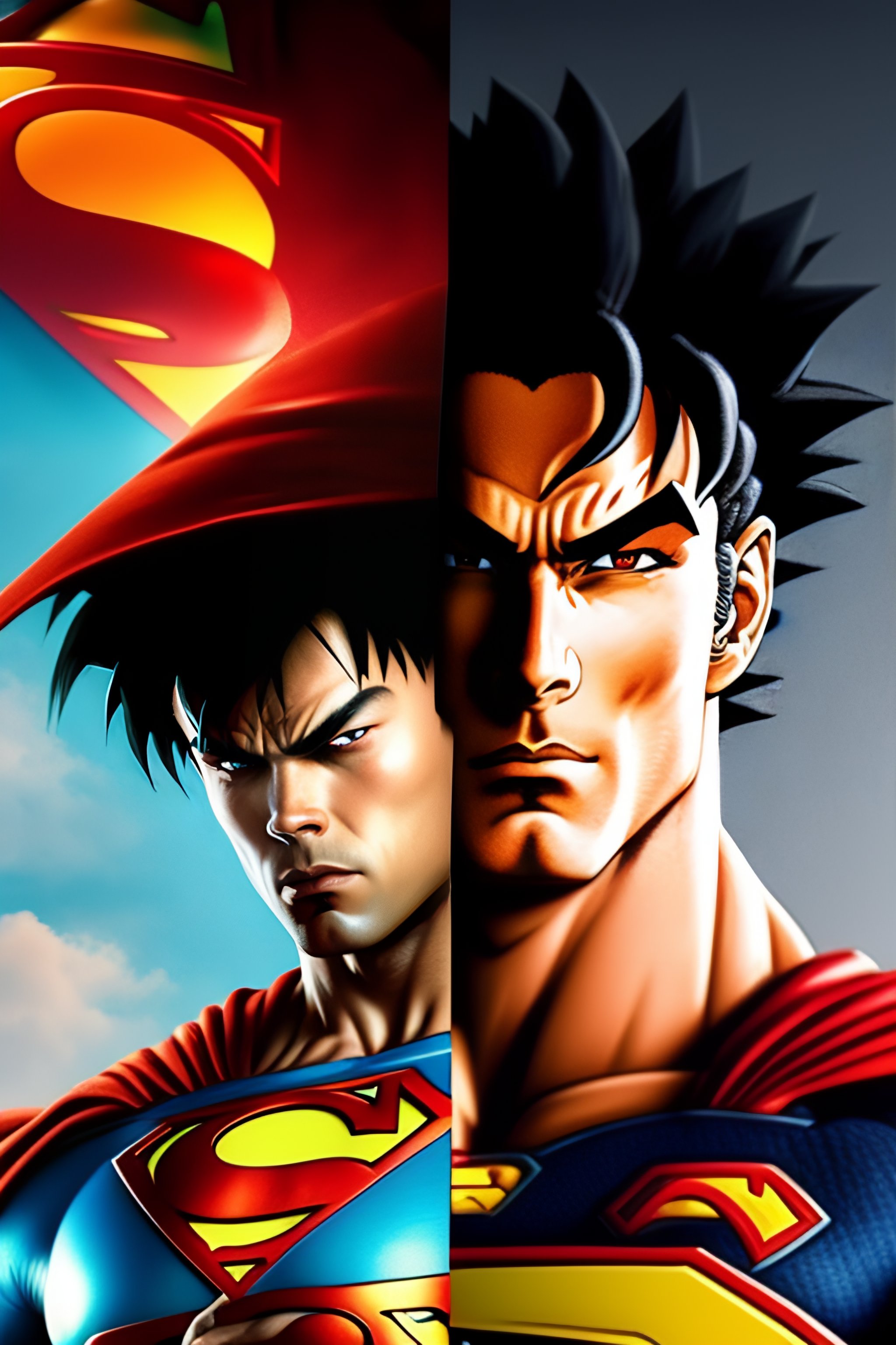 Superman Vs Goku Wallpaper