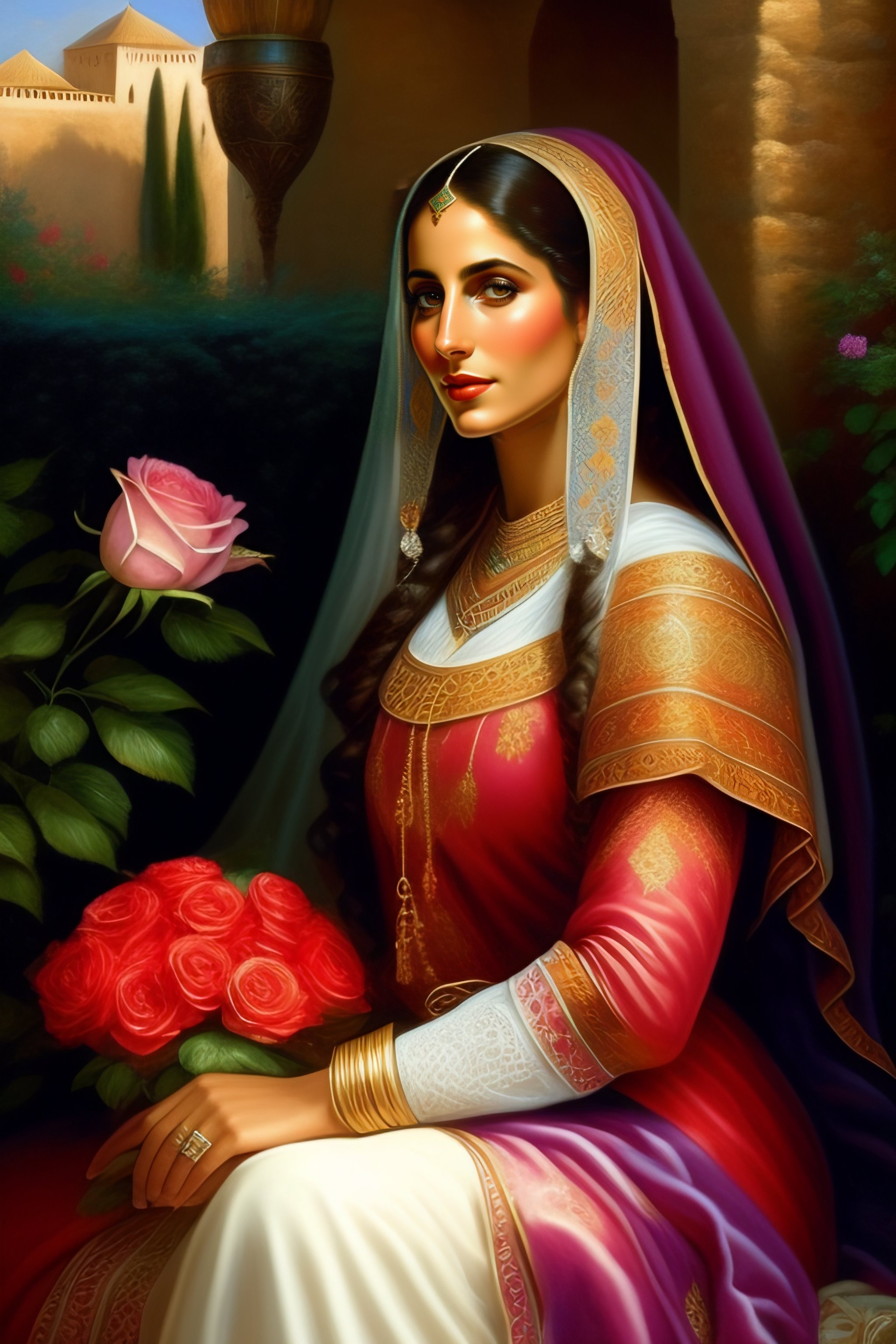 Lexica - Beautiful Jewish woman, medieval Arabic clothes, Andalusia ...