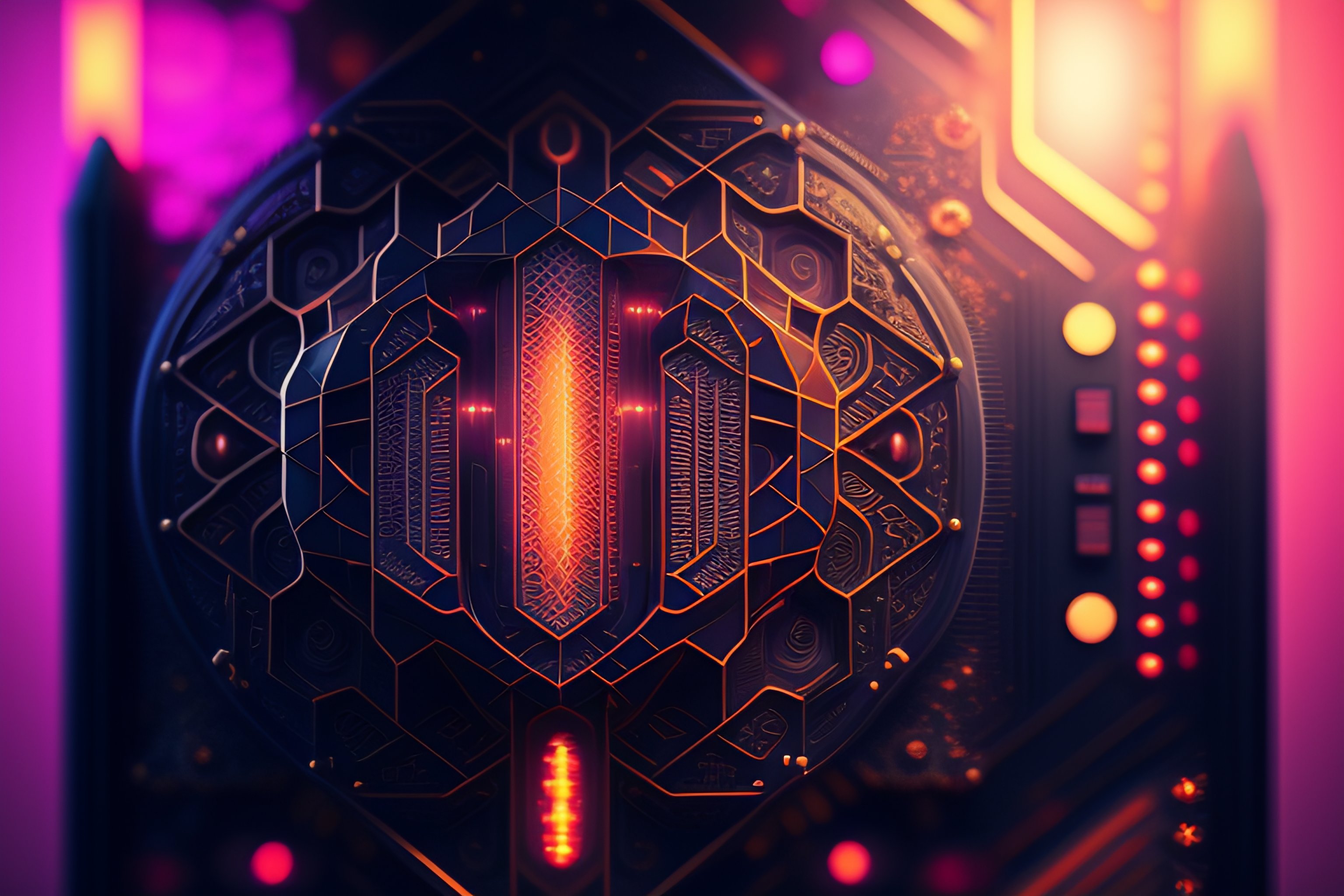 Lexica - Microprocessor, detailed front shot, with transistors and diodes, trending on ...