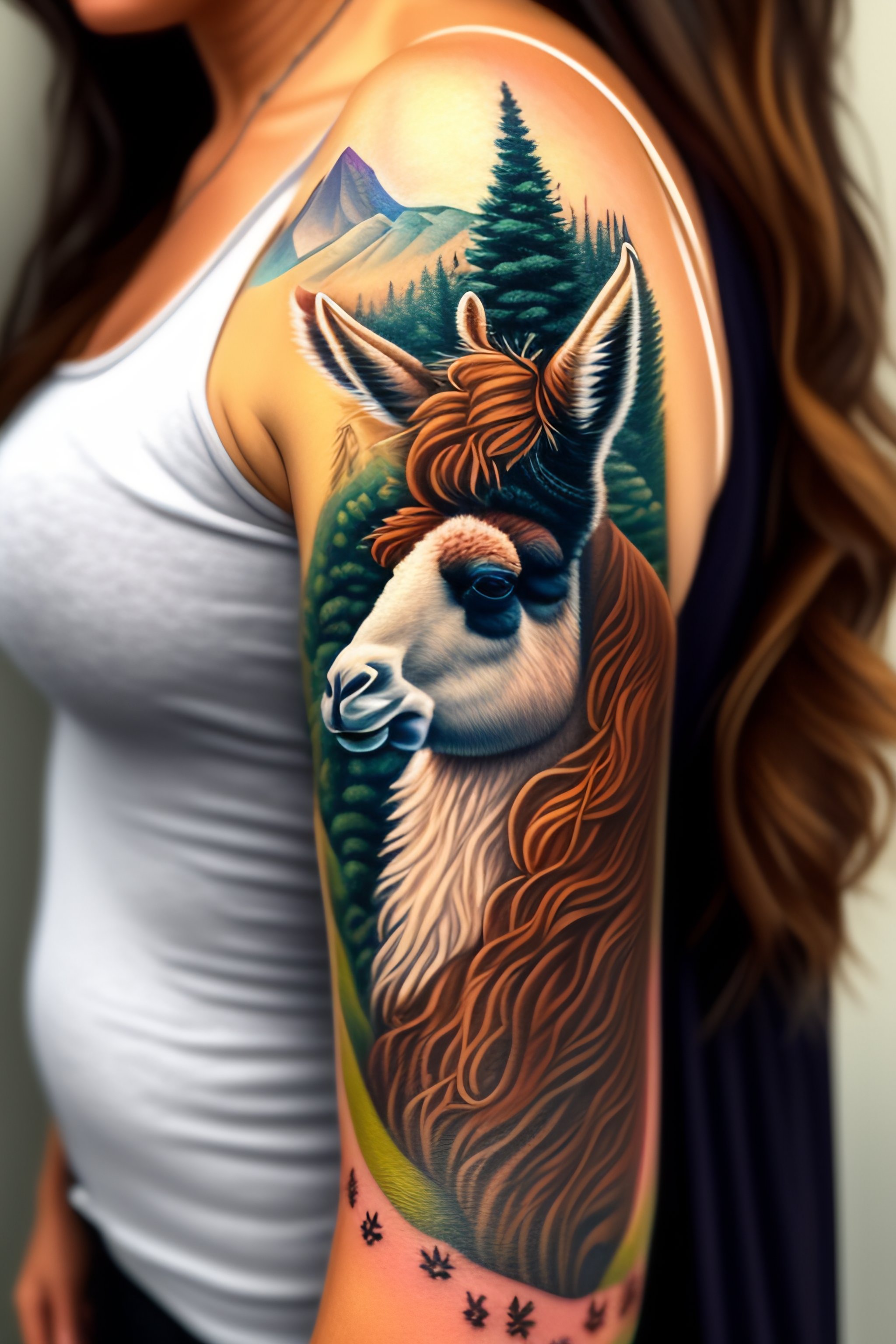 Llama Tattoo