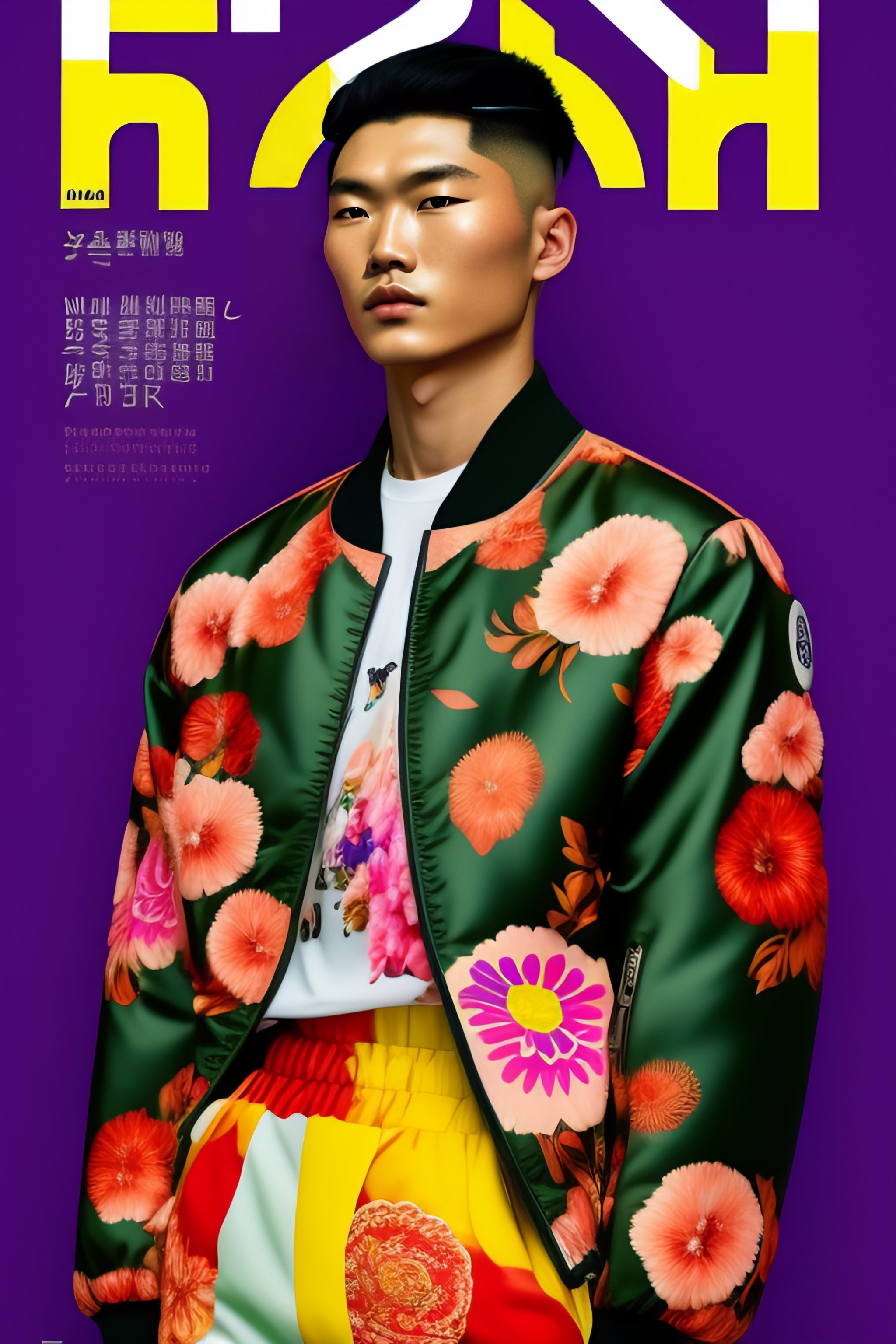 Lexica - Magazine cover poster, upper portrait of male soldier wearing ...