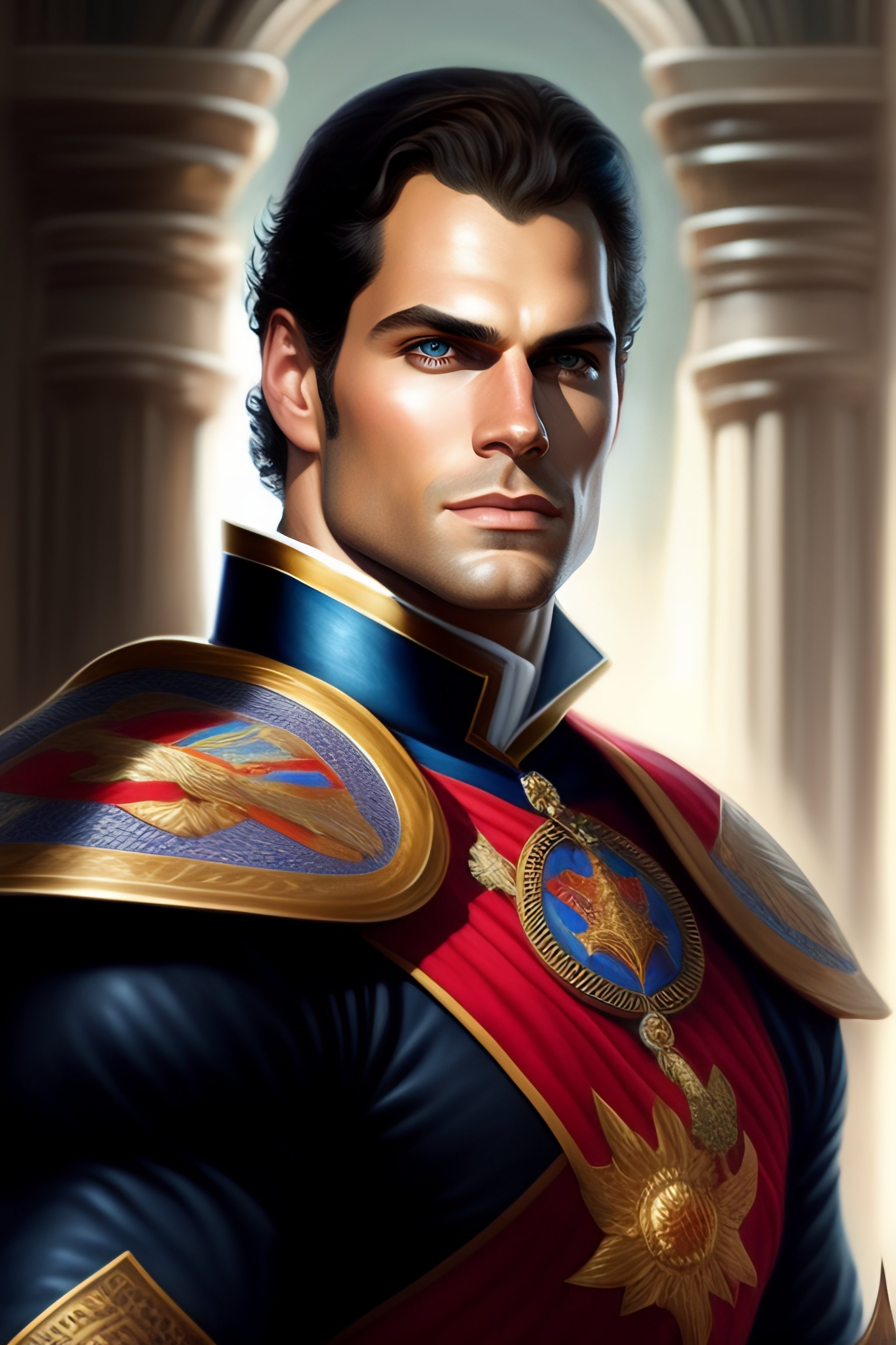 Lexica - Henry Cavill as a fantasy D&D character, heterochromia eyes ...