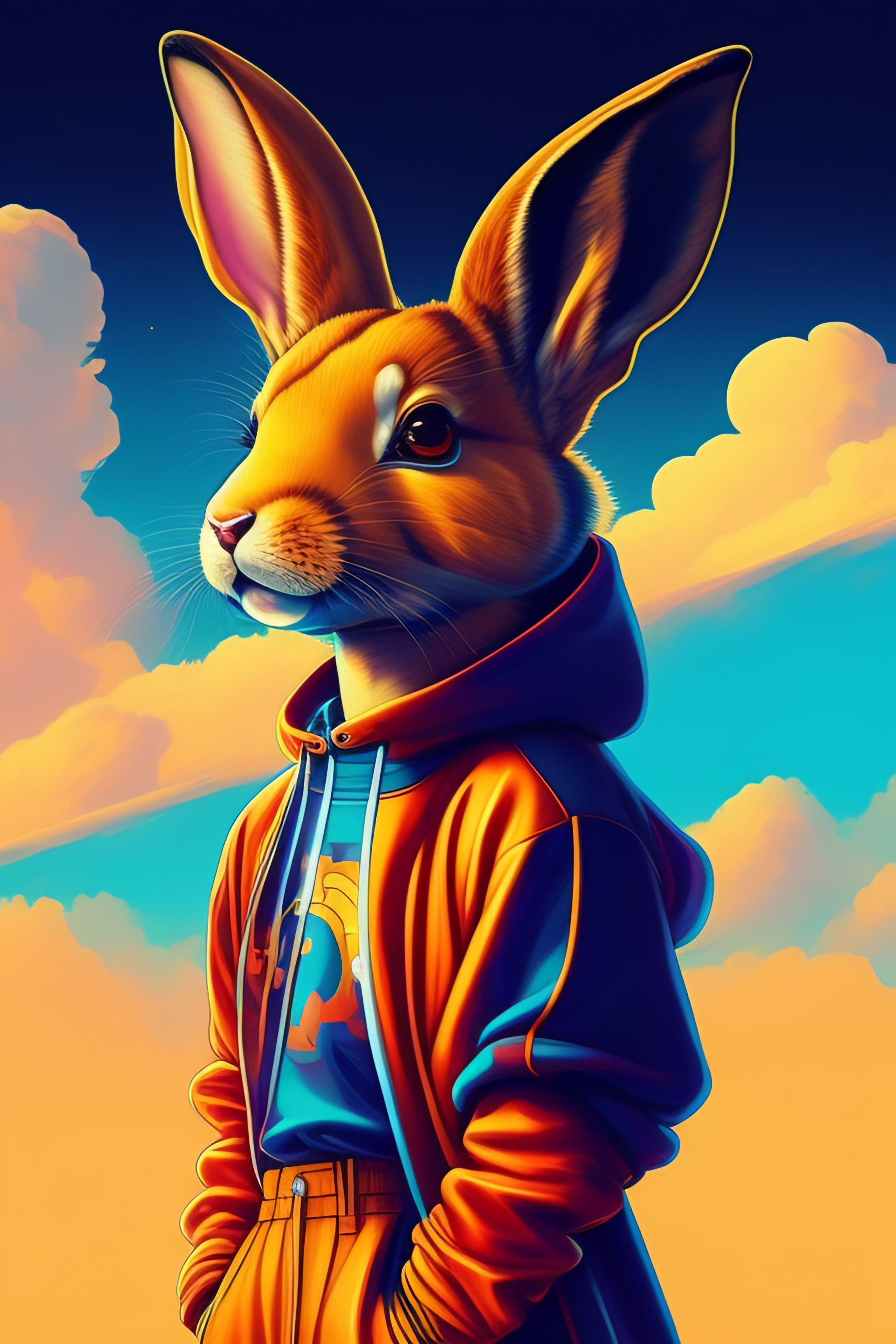 Lexica - Photo of fusion of a huge RABBIT and SNOOP DOG IN HIP HOP ...