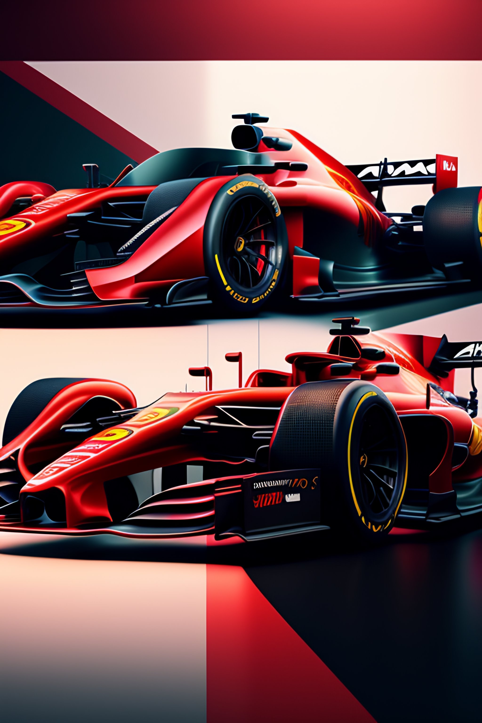 Lexica - Line art of ferrari SF90